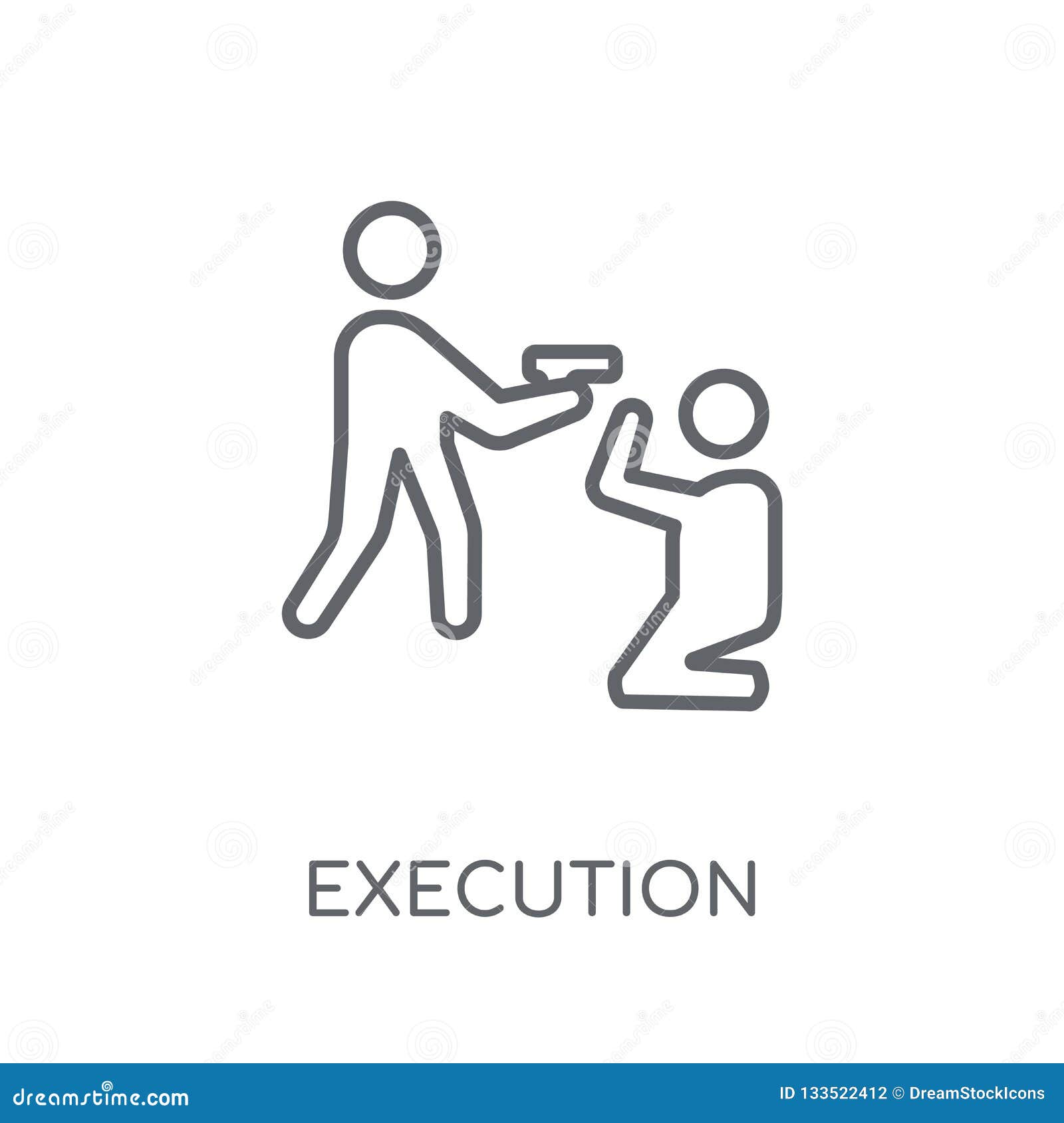 Execution Linear Icon. Modern Outline Execution Logo Concept on Stock ... Execution Linear Icon. Modern Outline Execution Logo Concept on Stock ...