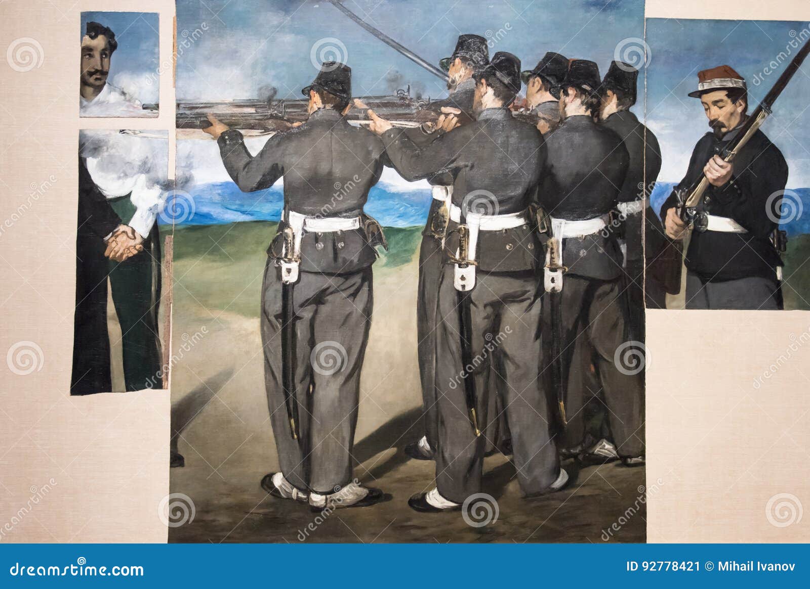 The Execution of Maximilian, by Edouard Manet Editorial Photo - Image ...