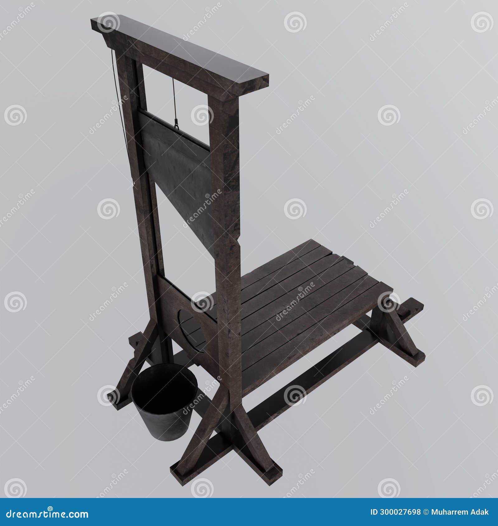 Execution Mechanism Isolated On White Background Royalty-Free Cartoon | CartoonDealer.com #300027698