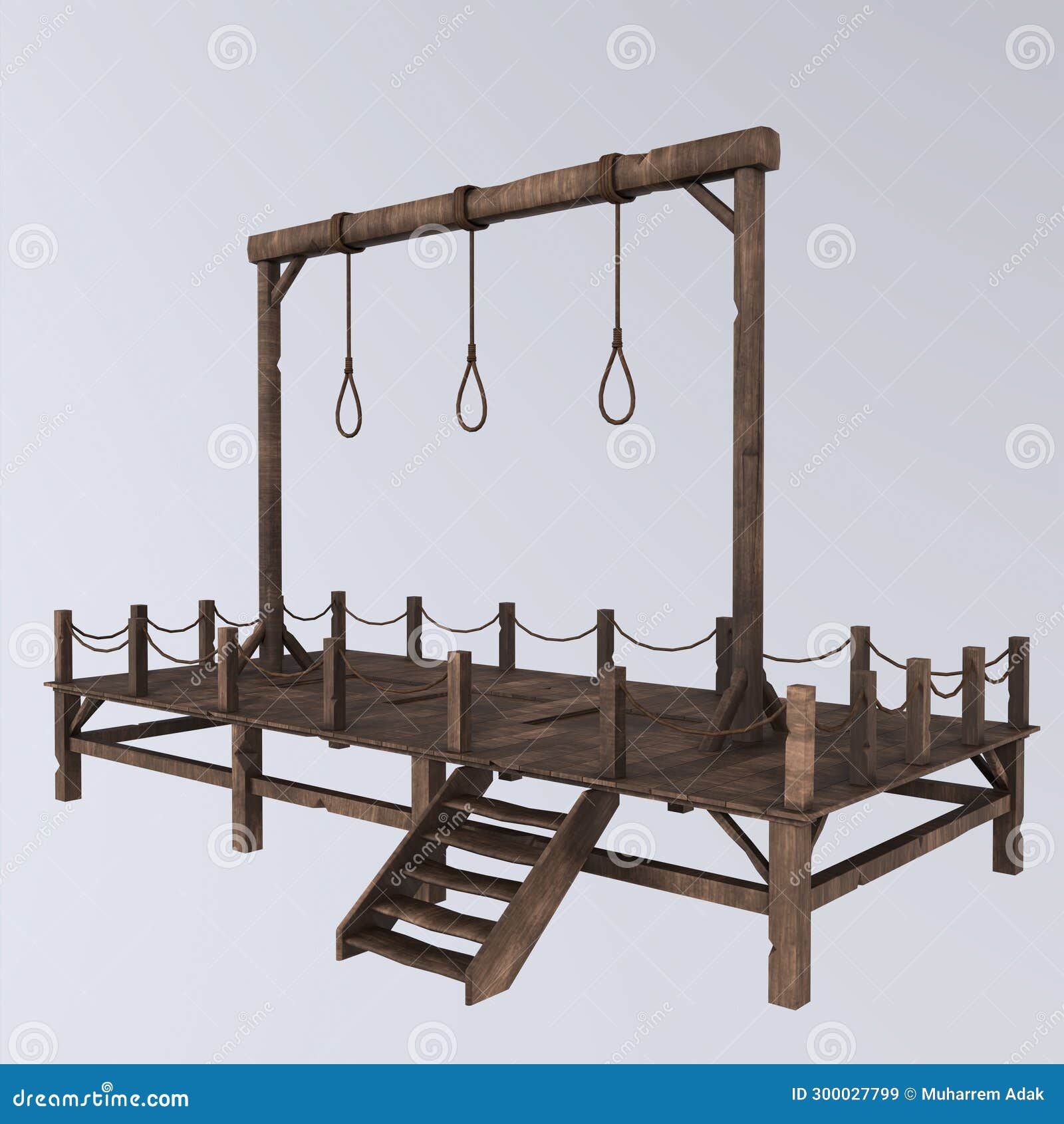 Execution Mechanism Isolated On White Background Stock Illustration ...