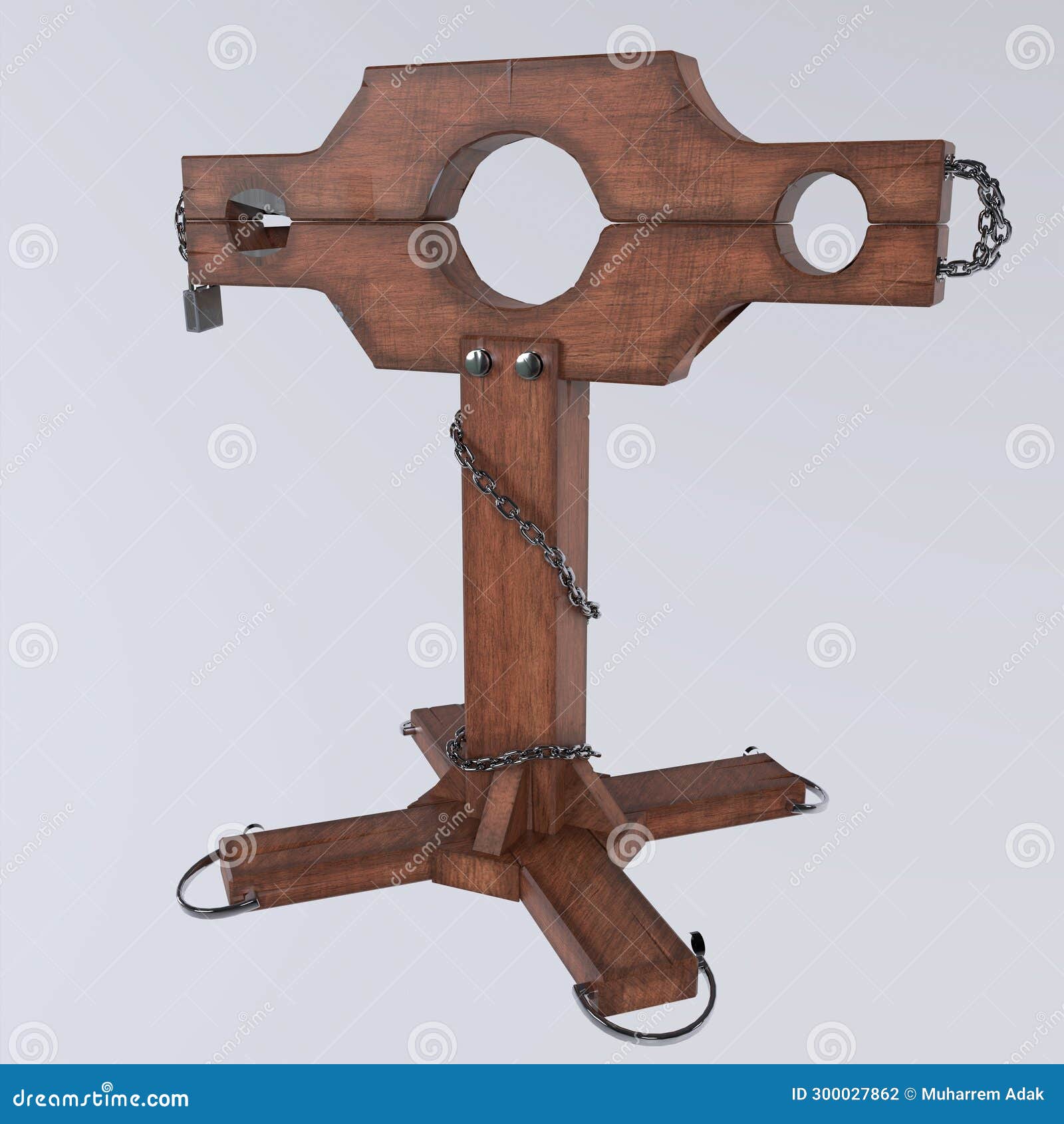 Execution Mechanism Isolated On White Background Stock Illustration ...