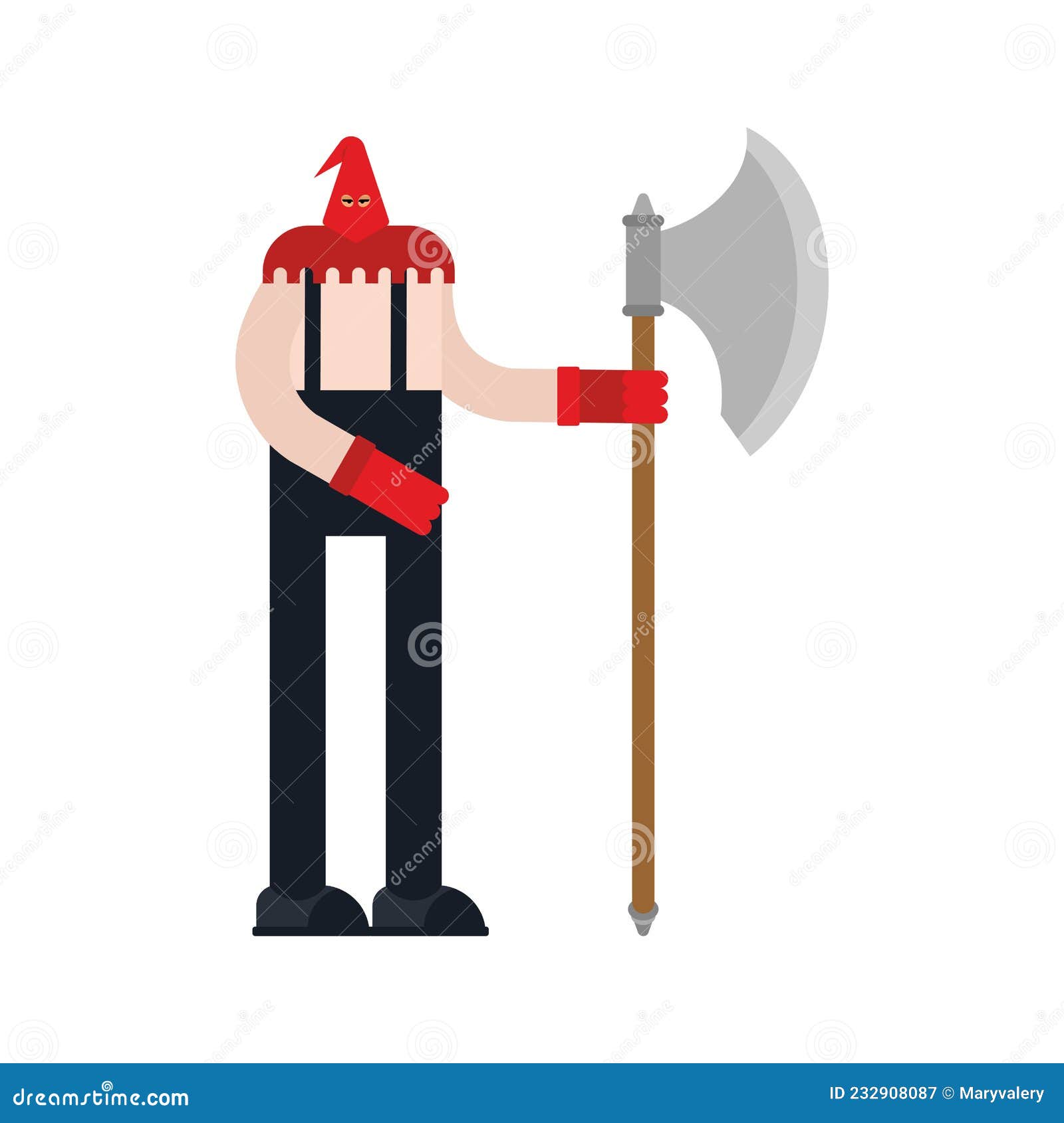 Masked Executioner Symbol. Execution Vector Illustration ...