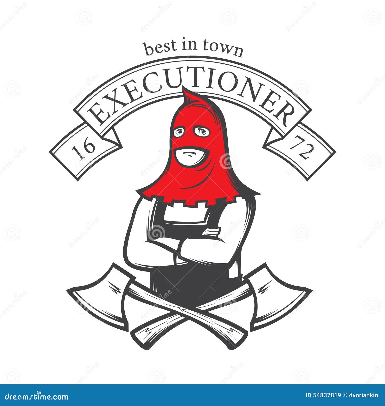 Executioner stock vector. Illustration of human, hood - 54837819