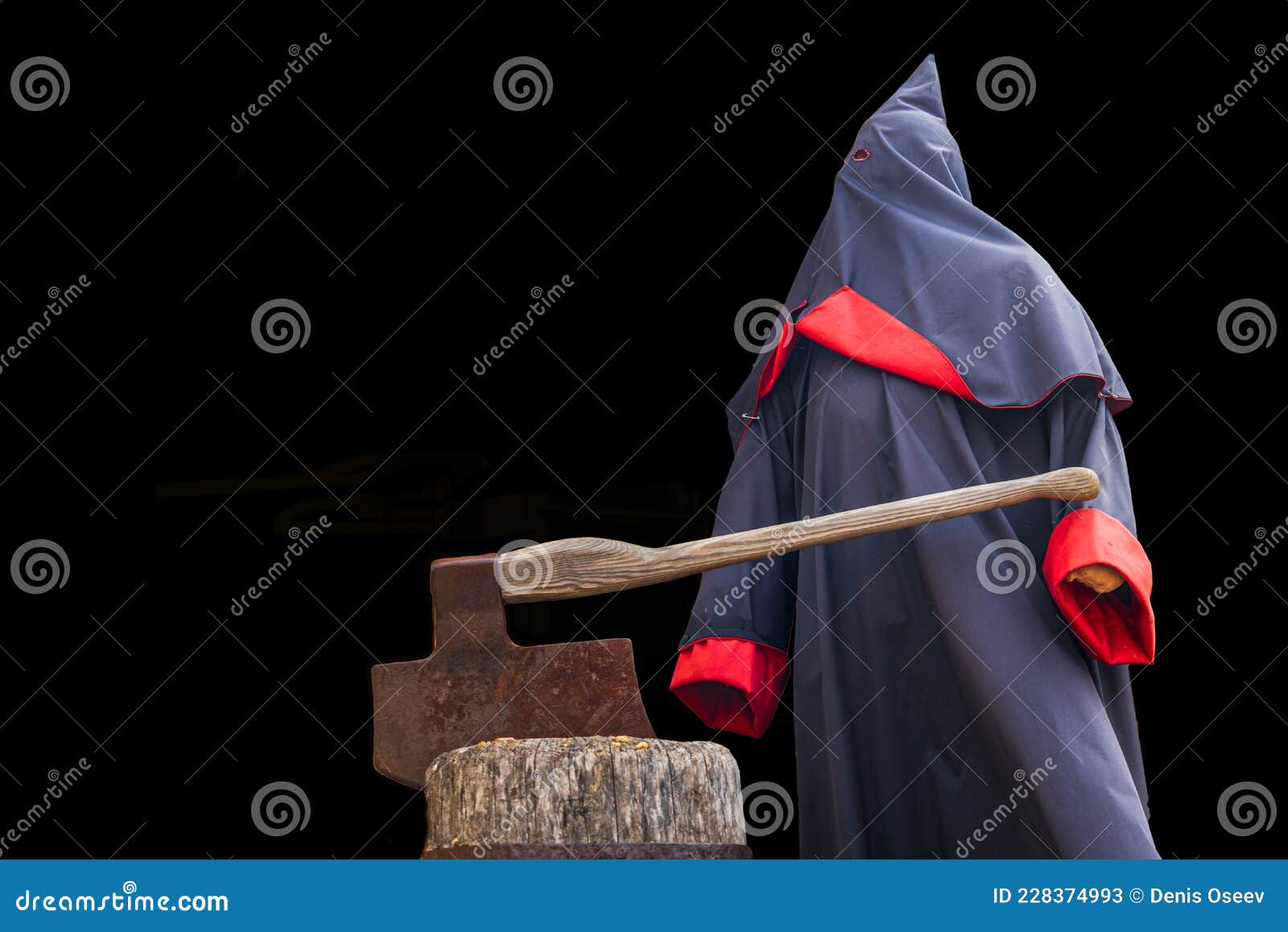 Executioner At Block With Axe Royalty-Free Stock Photography ...