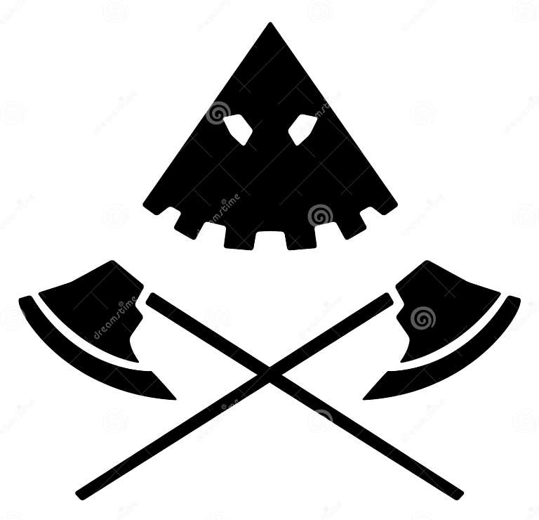 Executioner Emblem stock vector. Illustration of vector - 104140704