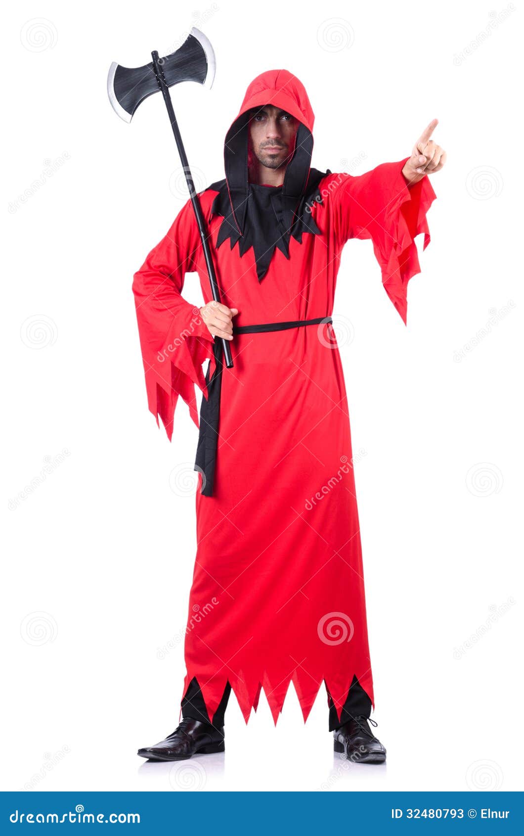 Executioner in red costume stock image. Image of executioner - 32480793