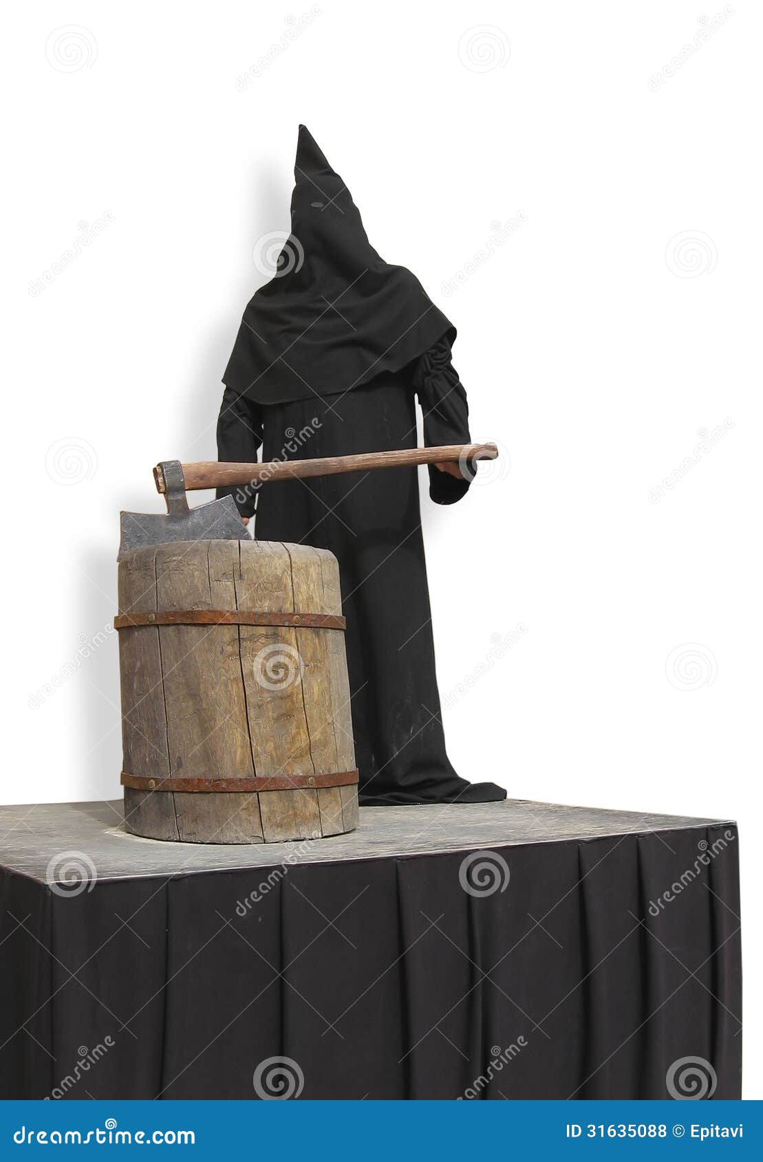 Executioner on the Scaffold Stock Photo - Image of punishment, black ...