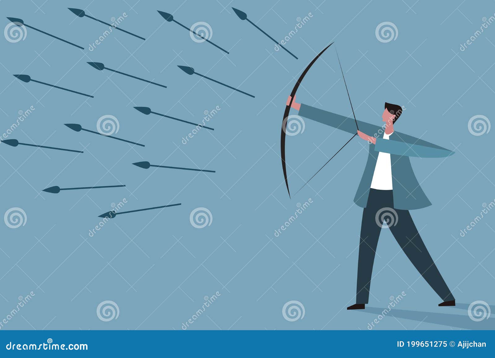 Multiple Arrows Vector Illustration | CartoonDealer.com #22449402