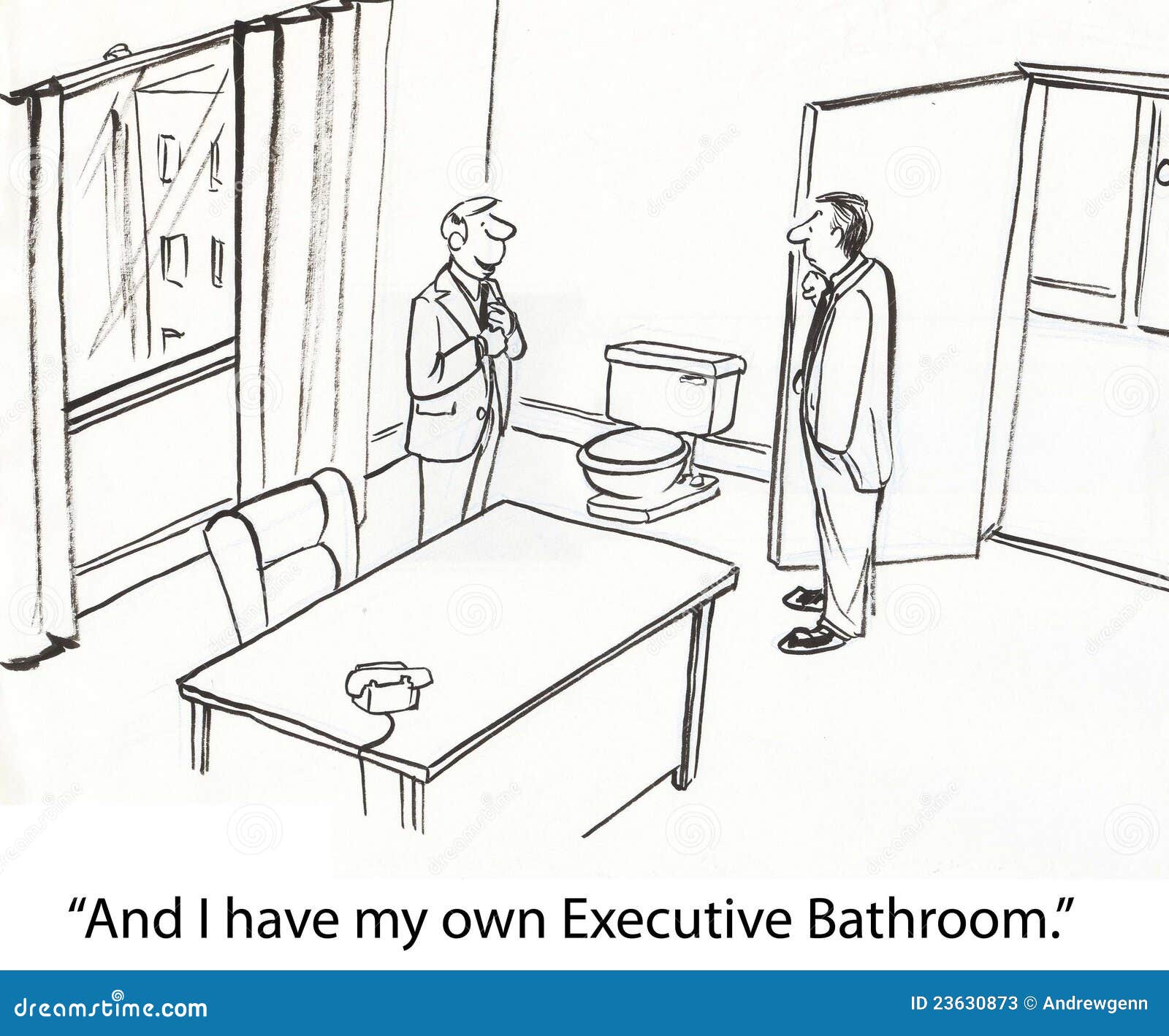 Executive Bathroom stock illustration. Illustration of conceited - 23630873