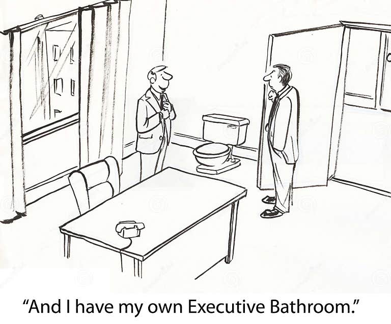 Executive Bathroom stock illustration. Illustration of conceited - 23630873