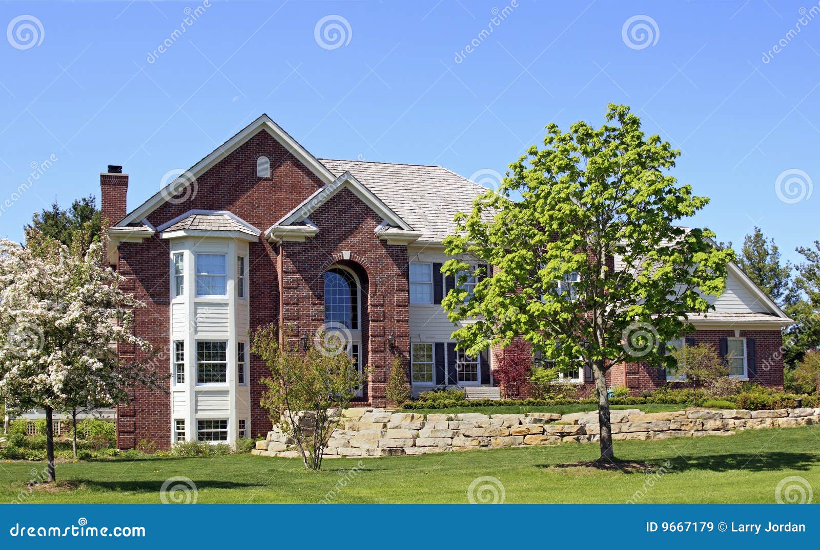 Executive Brick Estate stock image. Image of expensive - 9667179