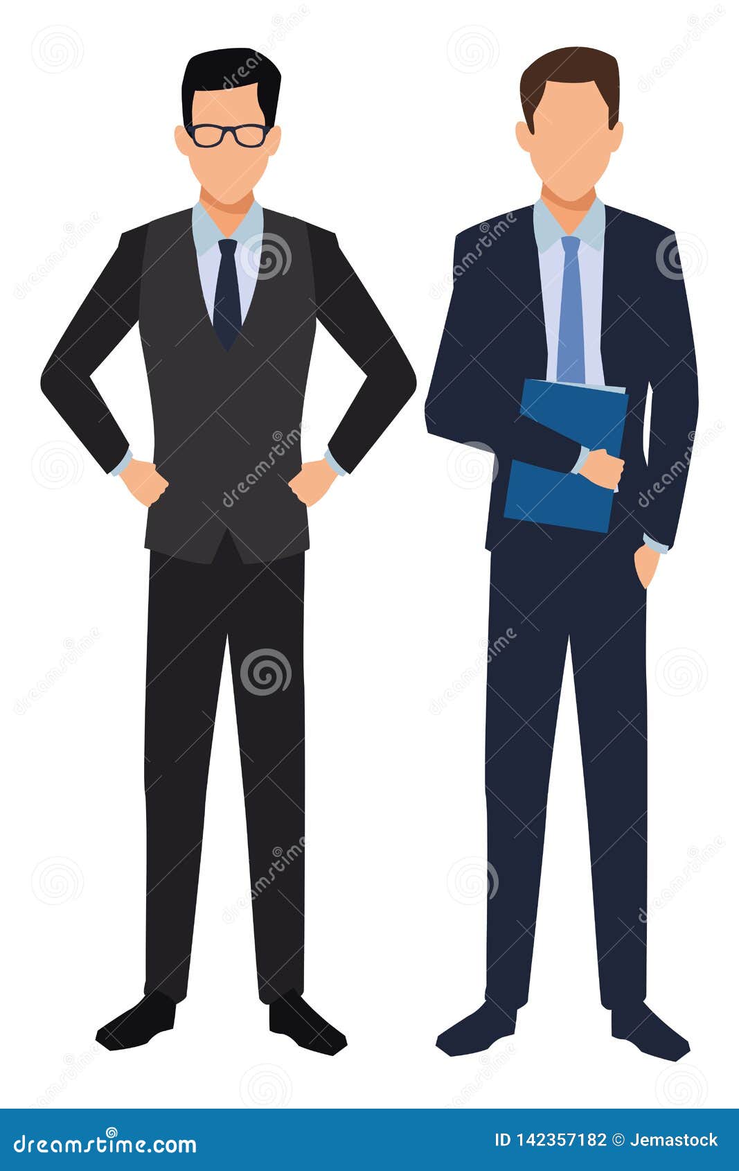 Executive business cartoon stock vector. Illustration of leader - 142357182