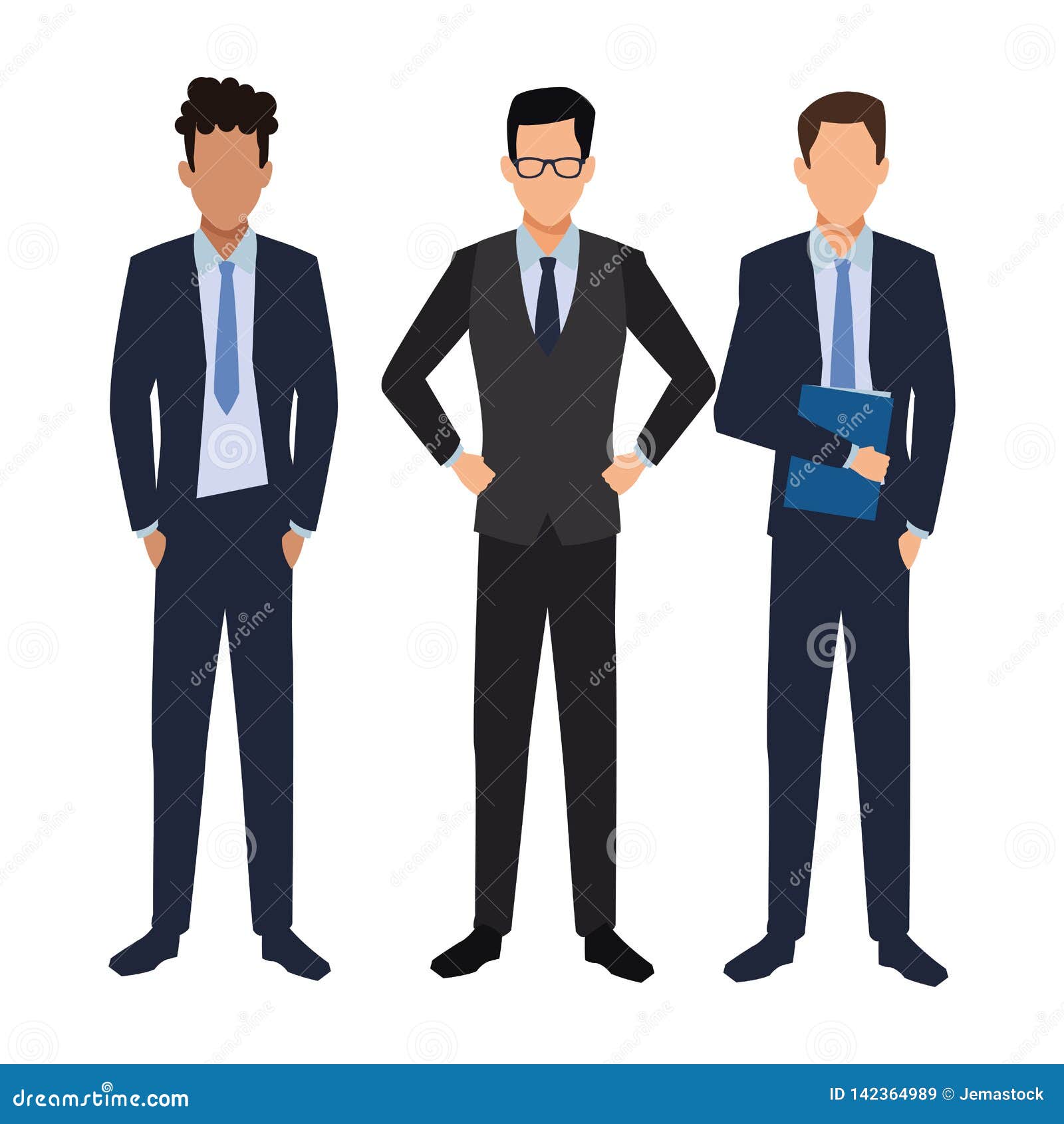Executive business cartoon stock vector. Illustration of adult - 142364989