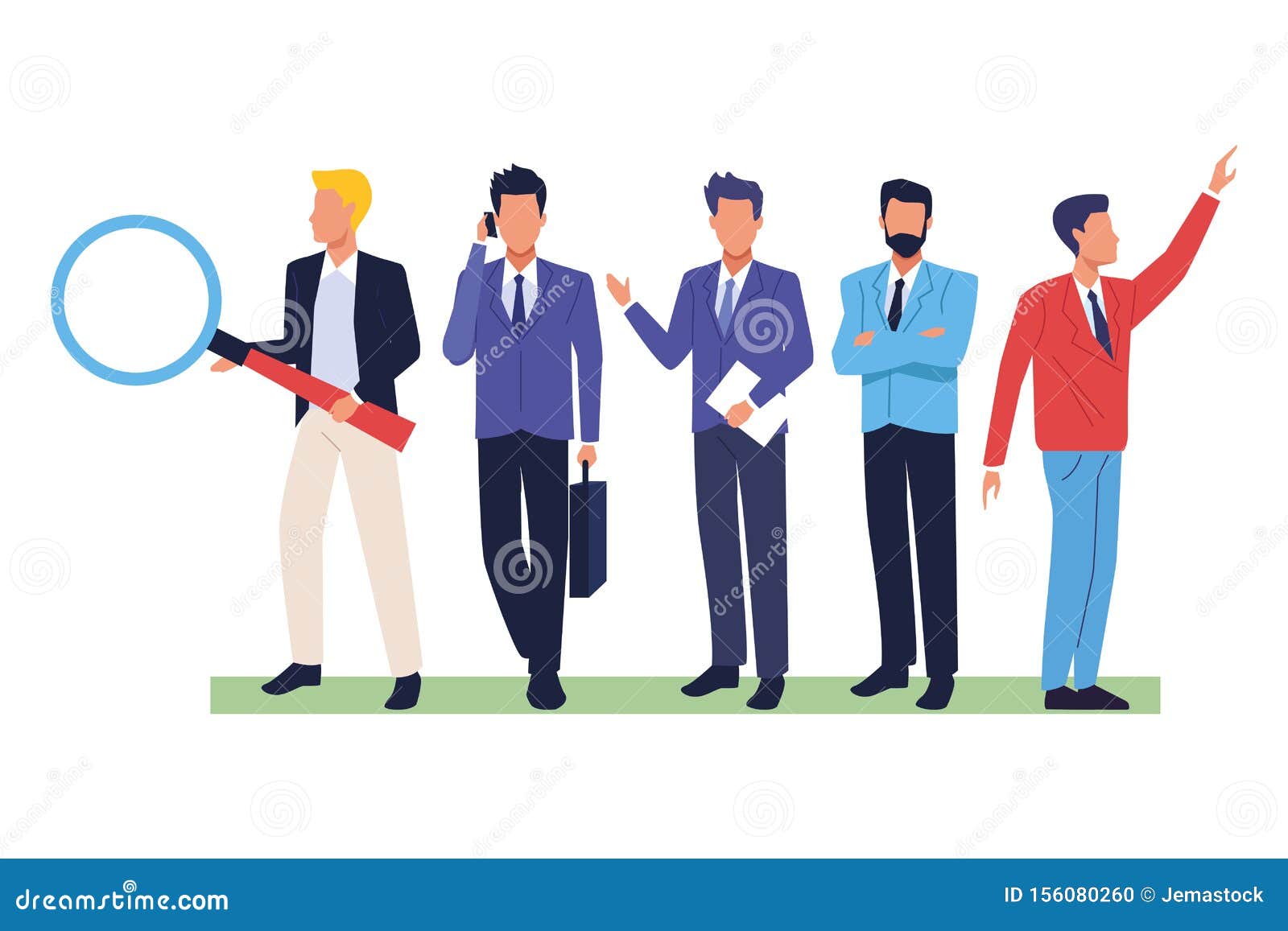 Executive Business Entrepreneur Teamwork Stock Vector - Illustration of ...
