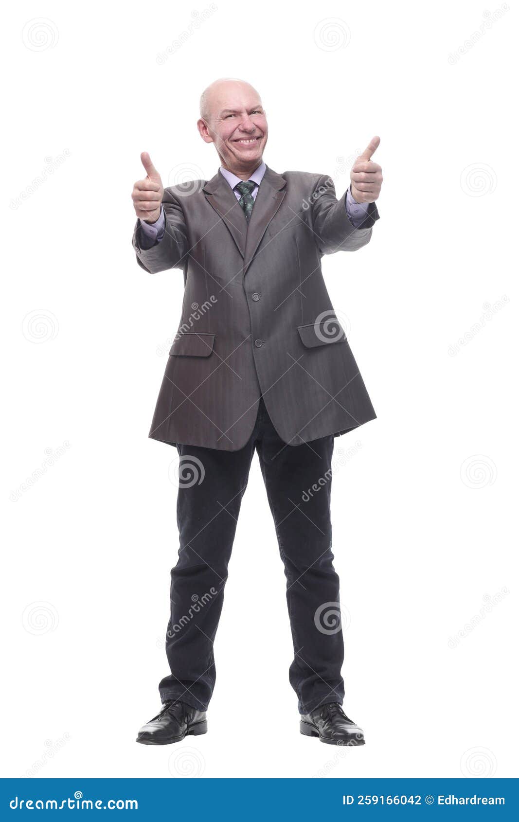 Executive Business Man Pointing Up . Isolated on a White Stock Photo ...