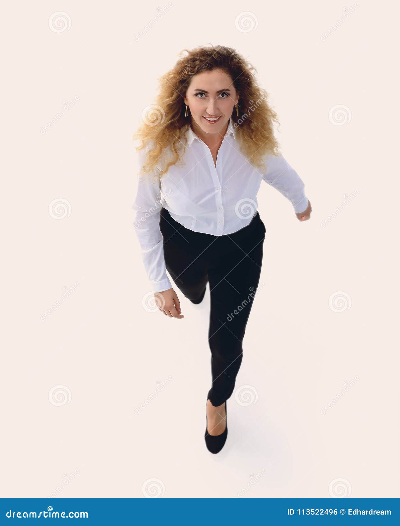 Executive Business Woman Goes Forward Stock Photo - Image of beautiful ...