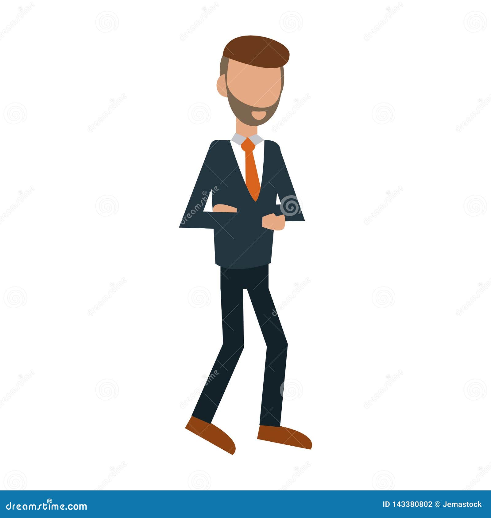 Executive Businessman Avatar Stock Vector - Illustration of suit ...