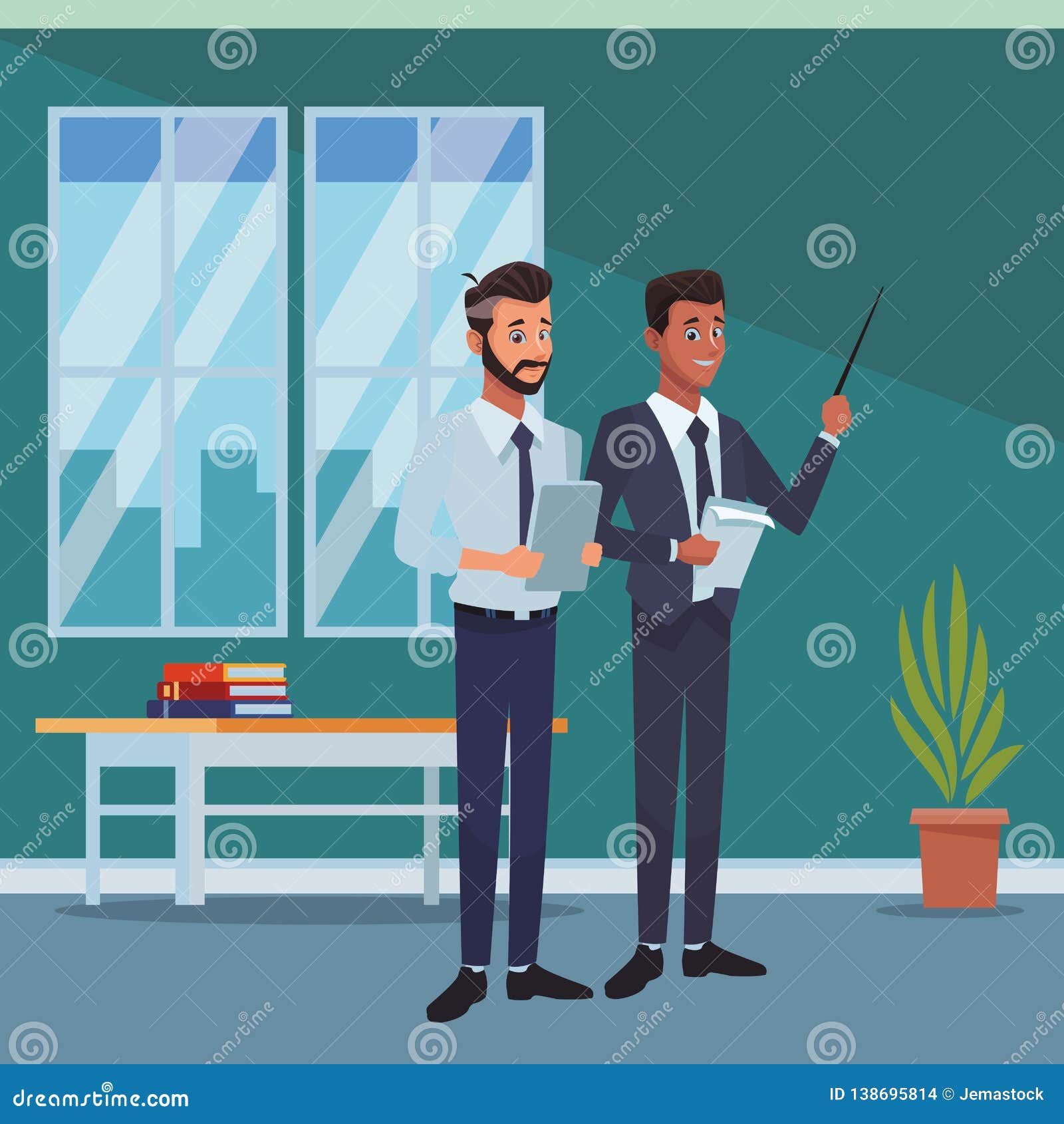 Executive Businessmen Cartoon Stock Vector - Illustration of business ...