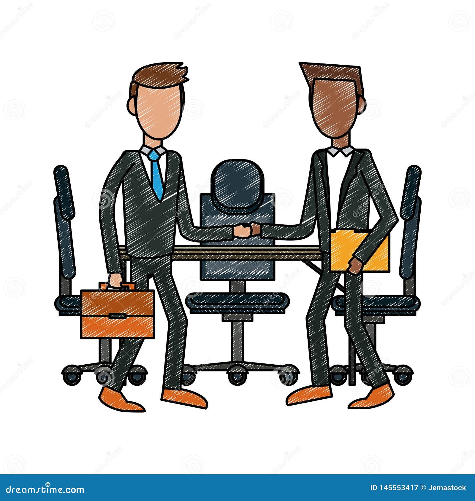 Set Of Businessmens Cartoons Vector Illustration | CartoonDealer.com ...