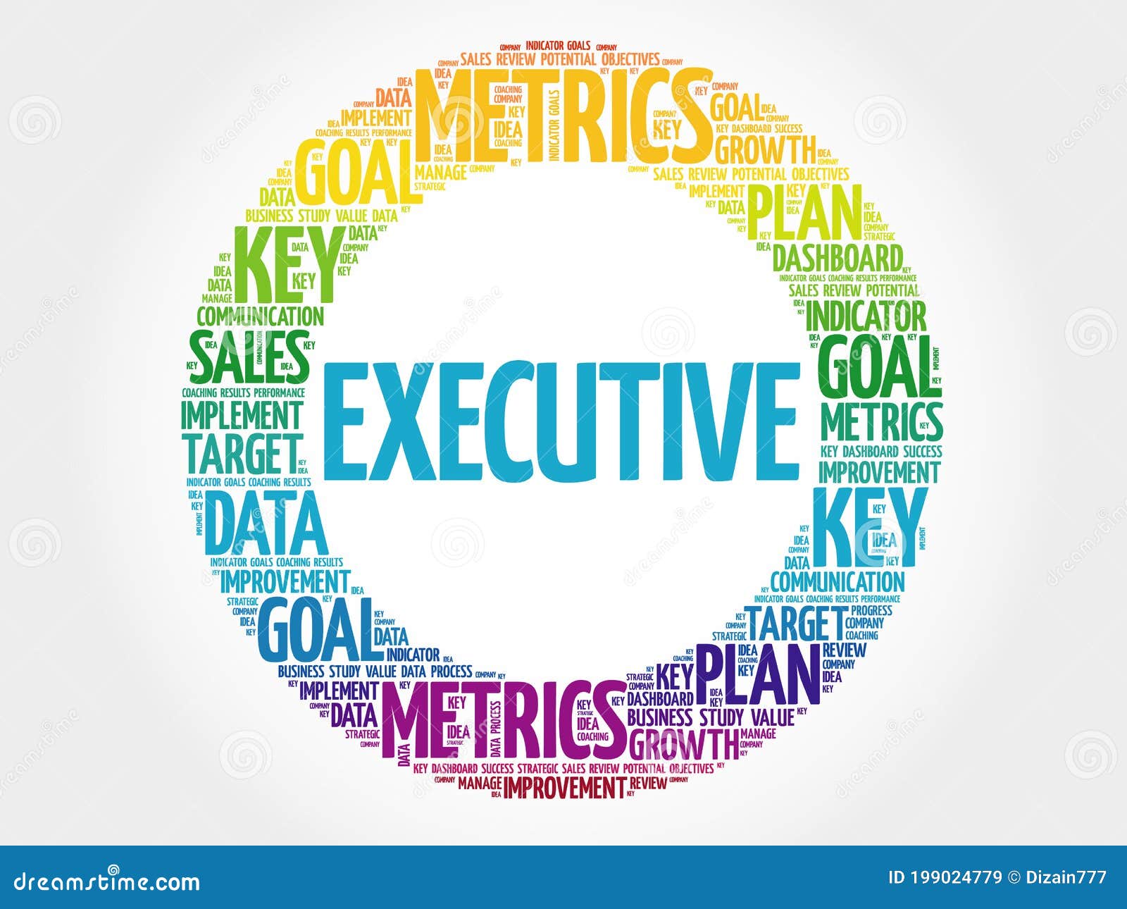 Executive Circle Word Cloud Stock Image - Image of partnership ...