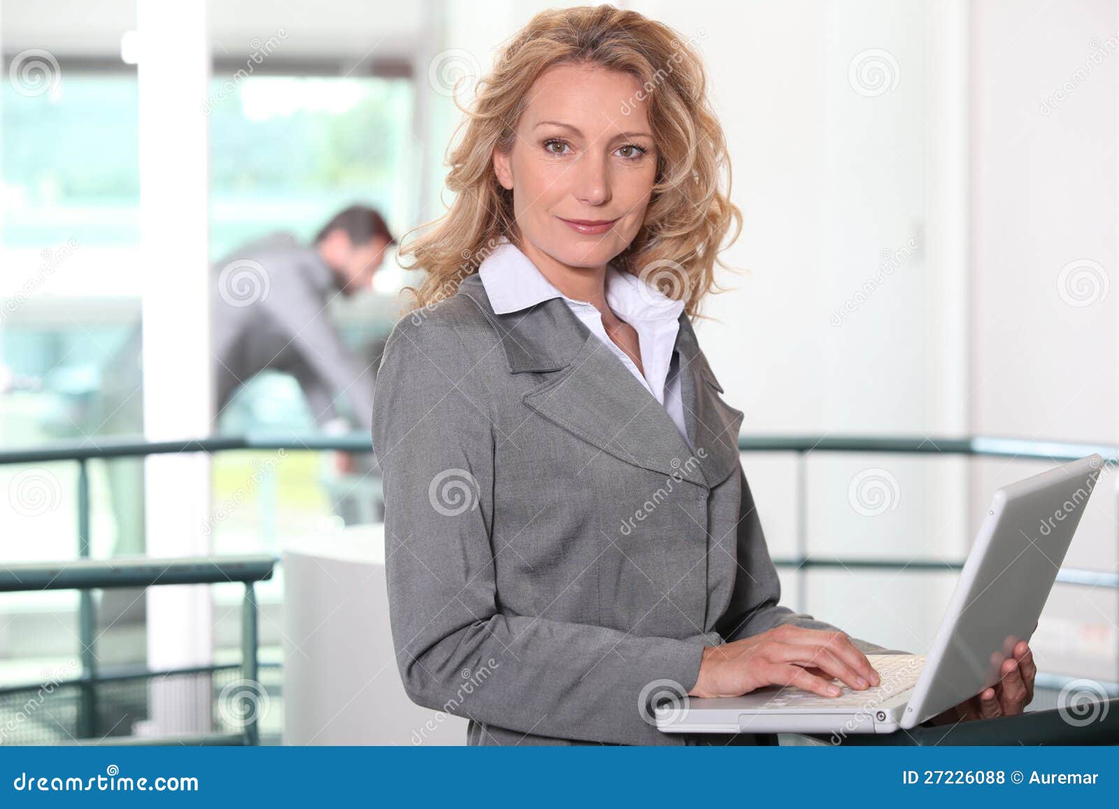 Executive with computer stock photo. Image of dynamism - 27226088