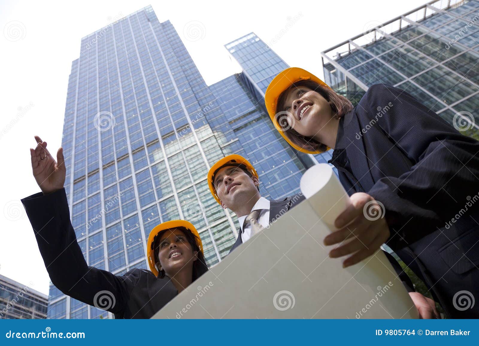 Executive Construction Team Stock Photo - Image of hard, architectural ...