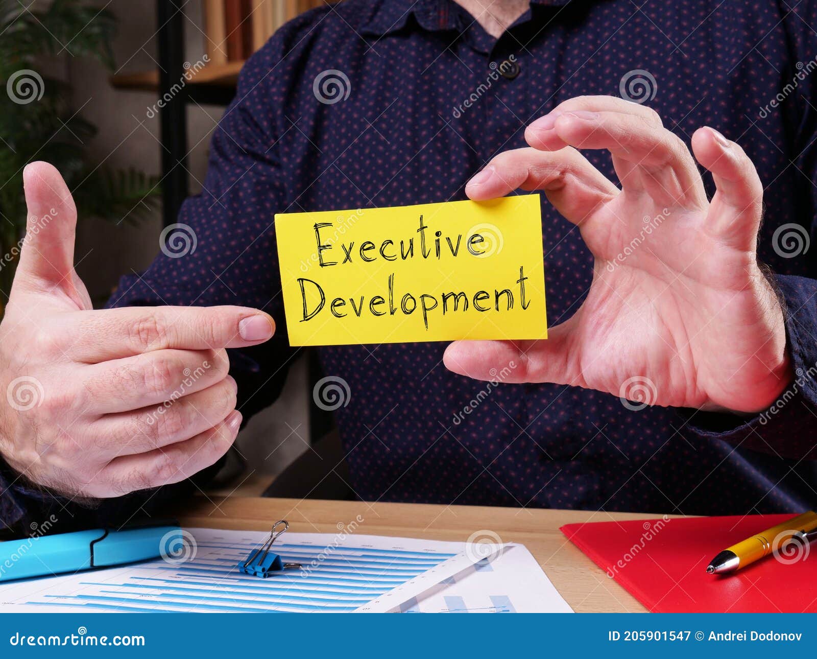 Executive Development is Shown on the Conceptual Photo Using the Text ...