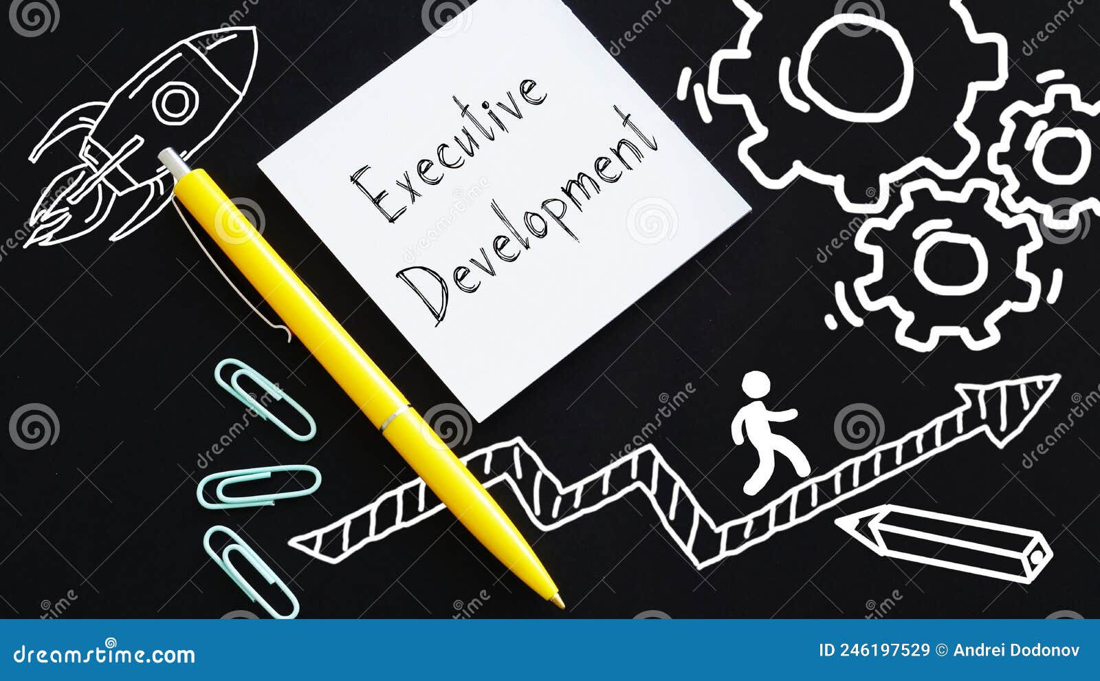 Executive Development is Shown Sing the Text Stock Image - Image of ...