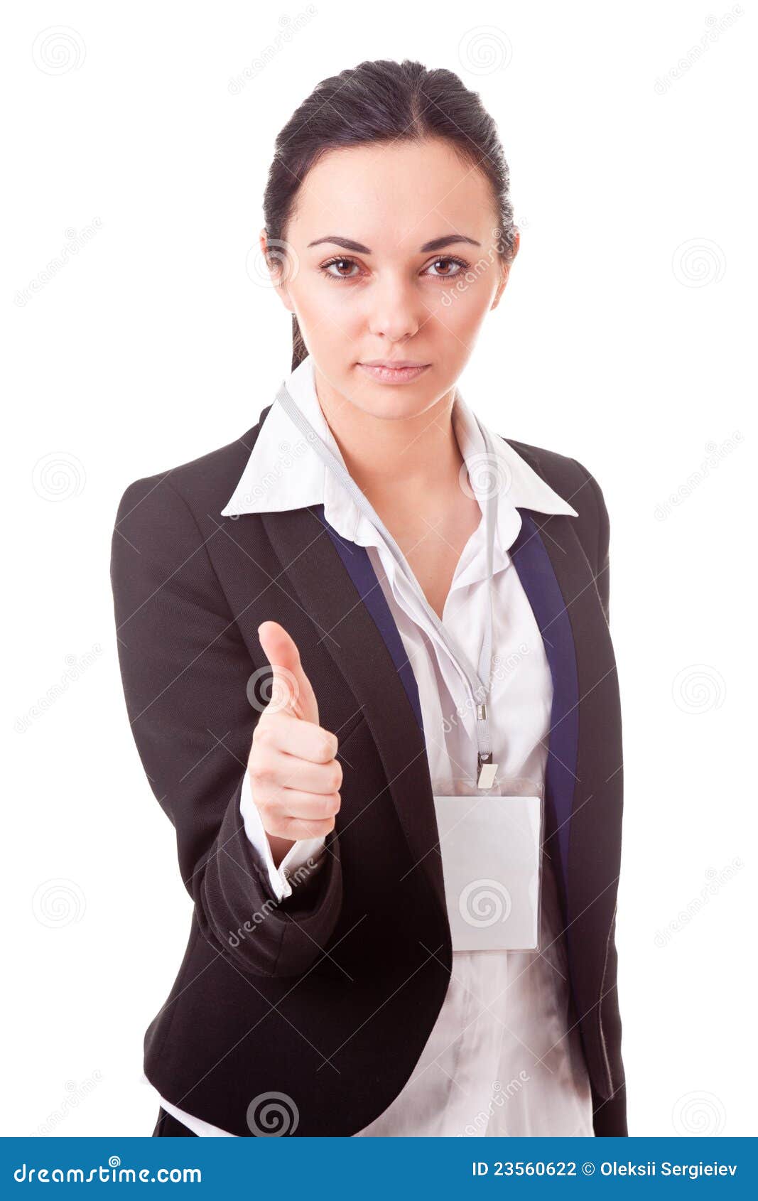 Executive Employee Shows OK Stock Photo - Image of happiness, career ...
