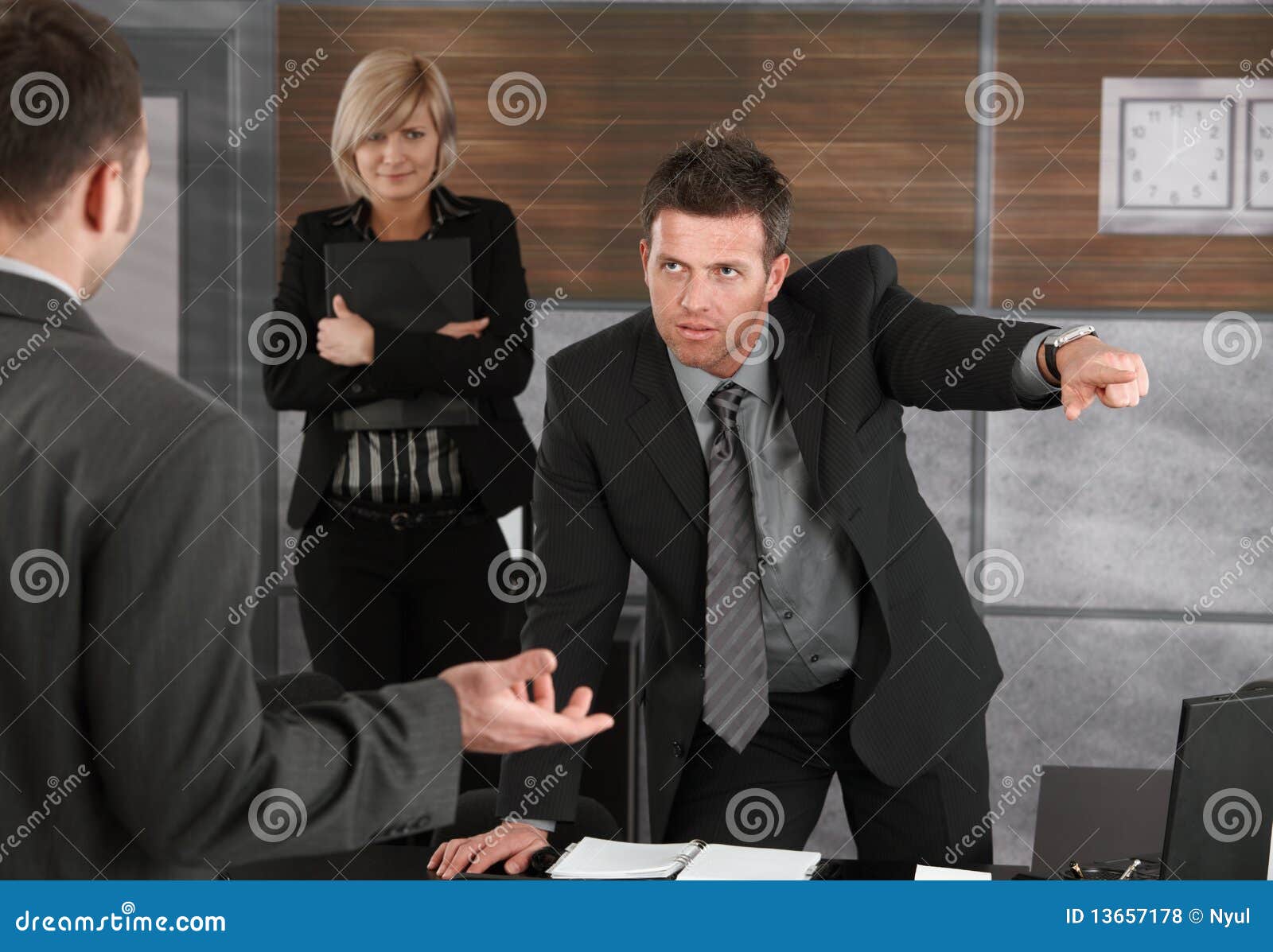 Executive firing employee stock photo. Image of angry - 13657178