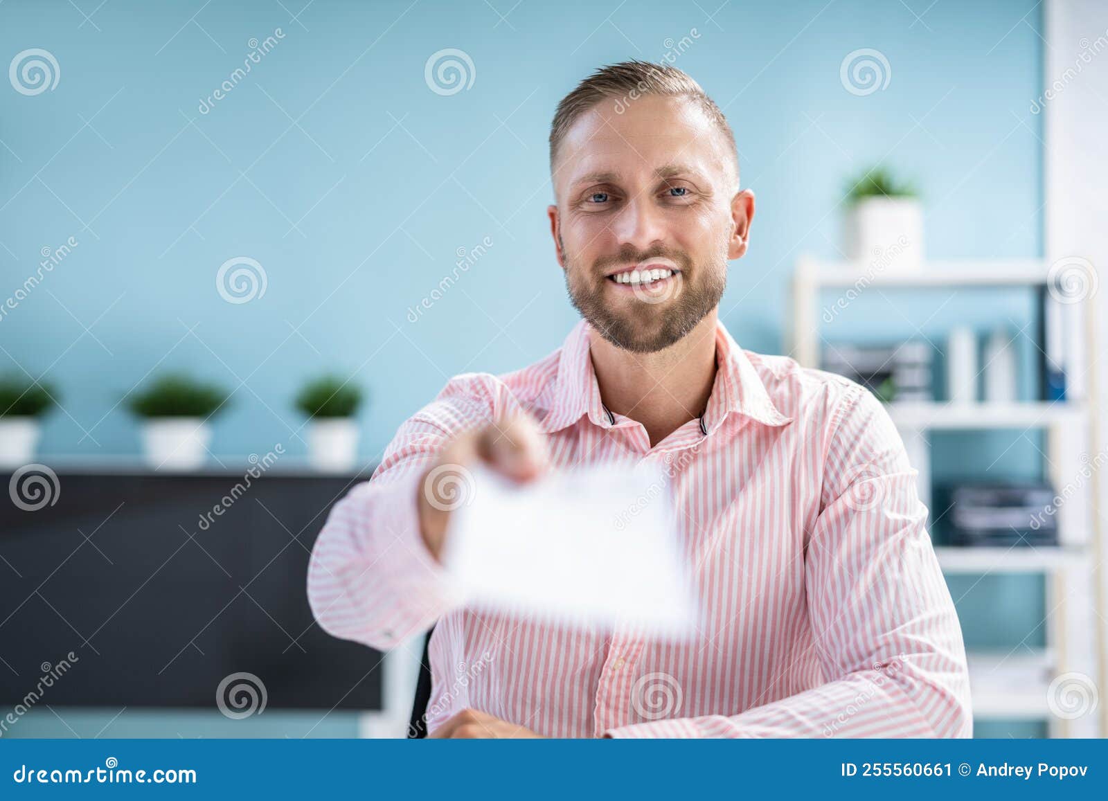 Executive Hand Giving Payment Check Stock Image - Image of caucasian ...