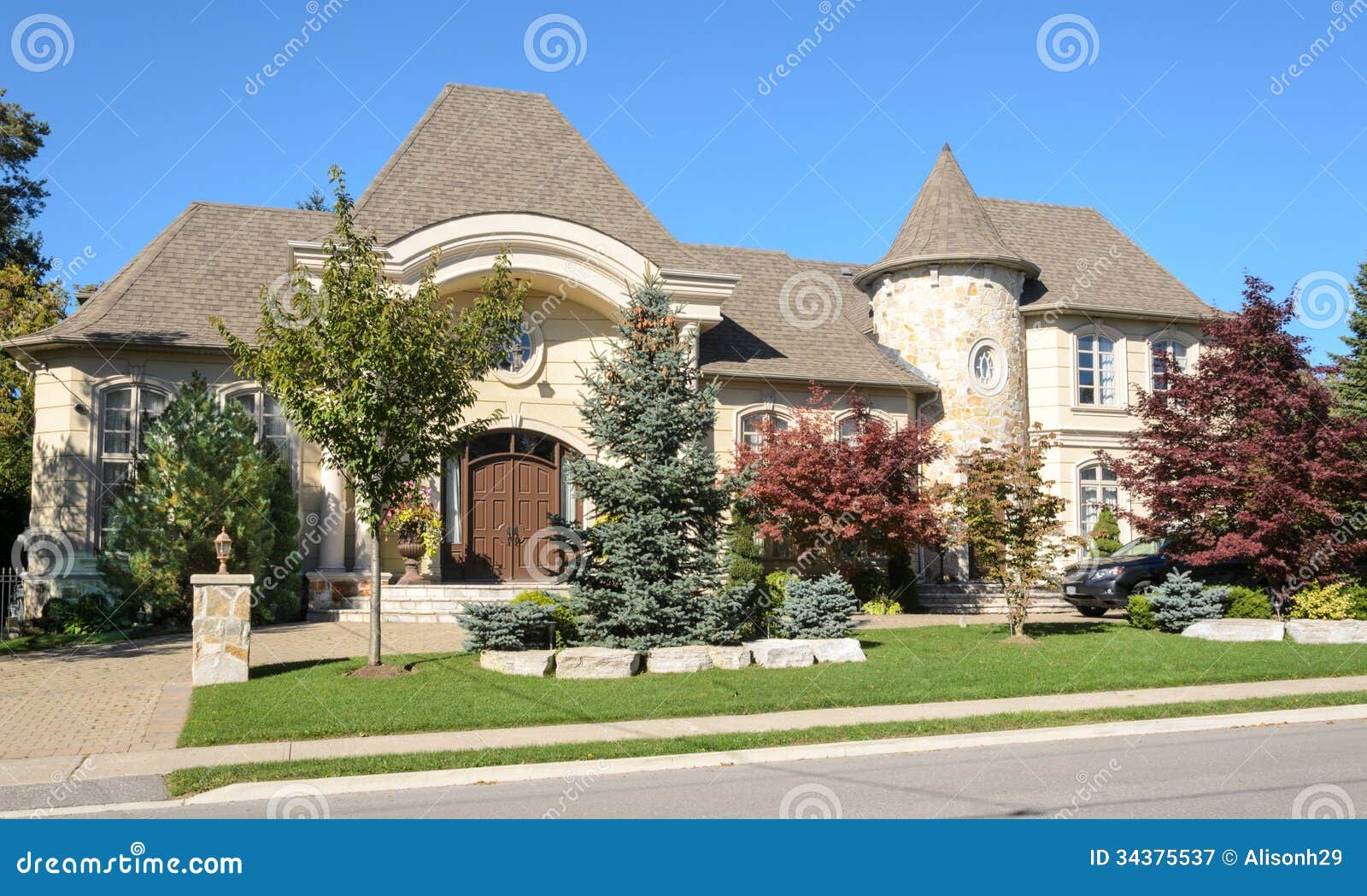 Executive home stock image. Image of family, residential - 34375537