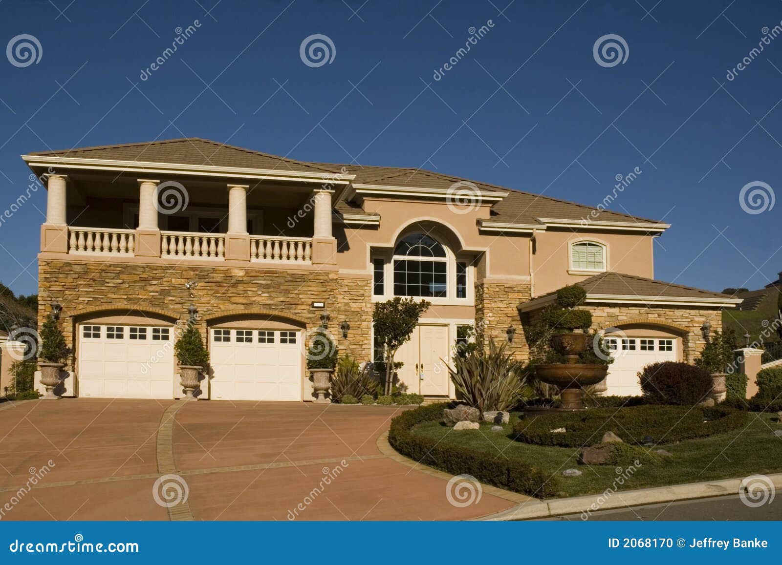 Executive homes stock photo. Image of shutters, trees - 2068170