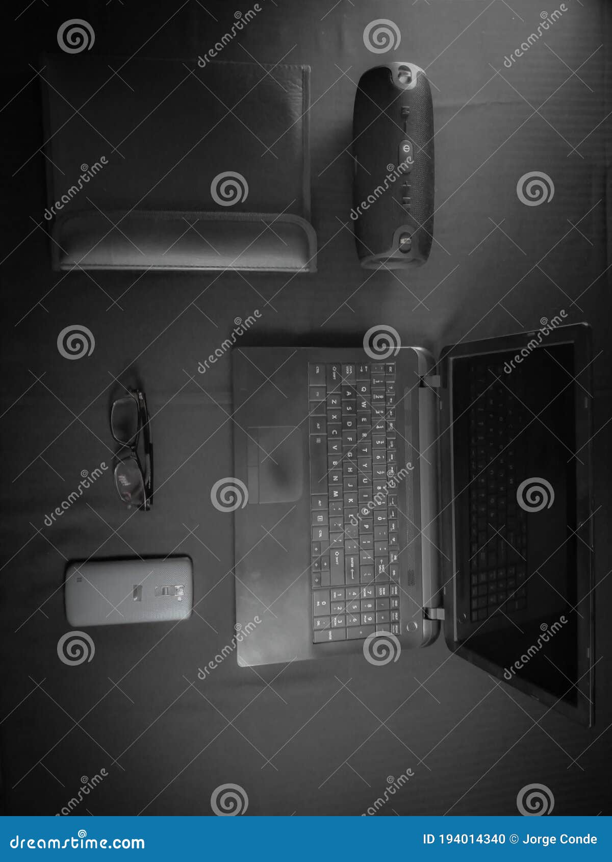 Executive Items All Black Style Stock Photo - Image of furniture ...