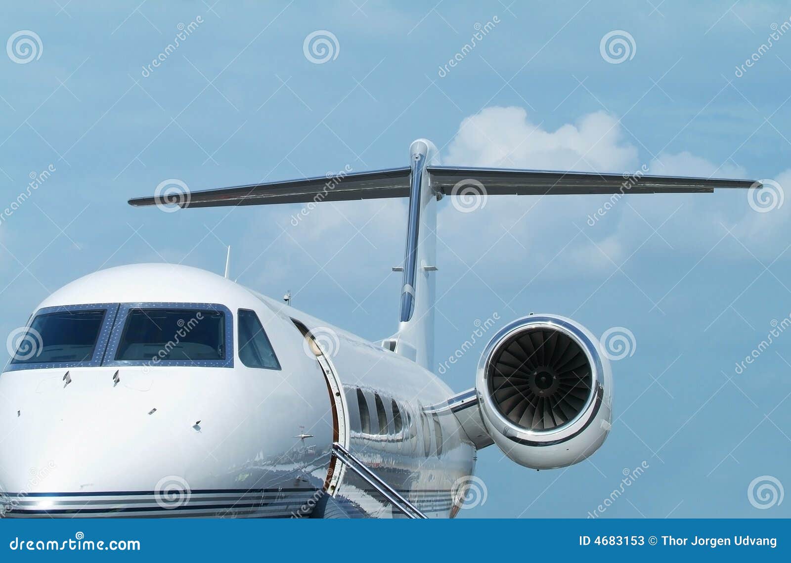 Executive jet aircraft stock image. Image of fast, exclusive - 4683153