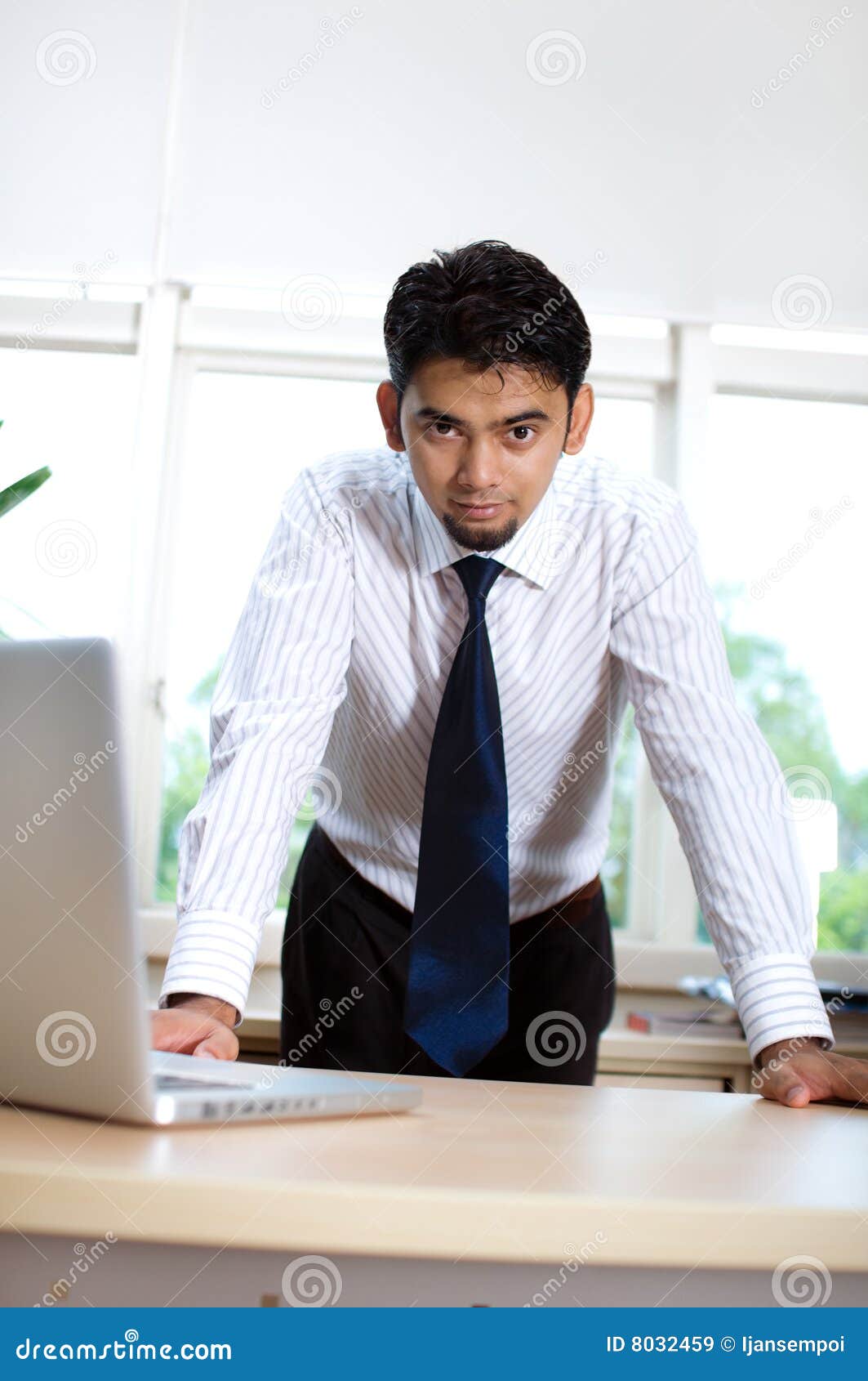 Executive Male at the Office Stock Image - Image of table, italian: 8032459