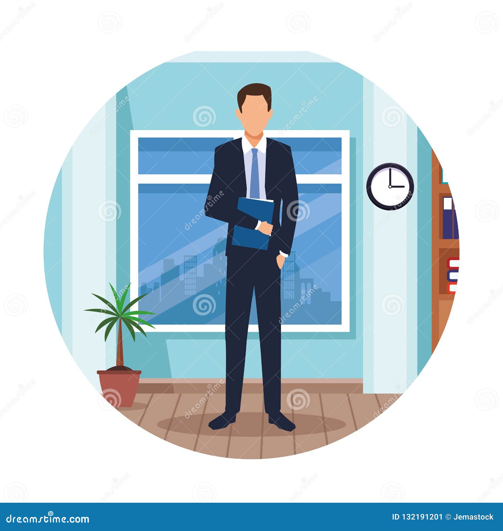 Executive man cartoon stock vector. Illustration of colleagues - 132191201