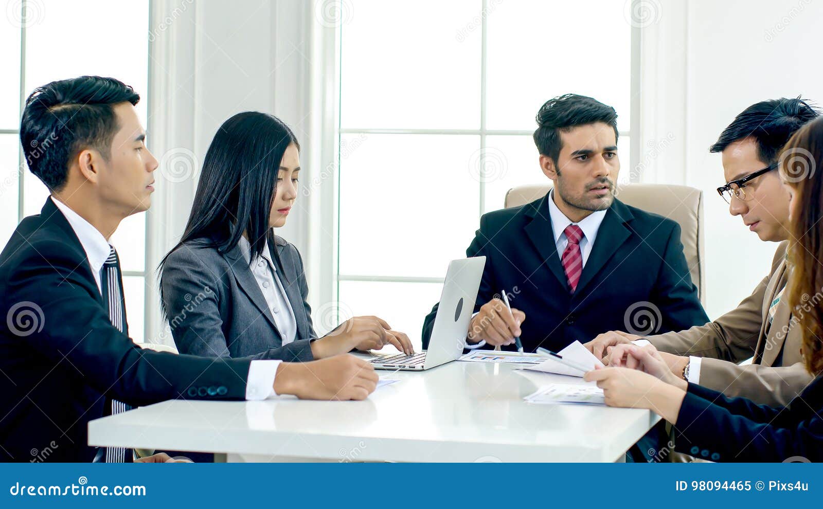 The Executive Man Upset after See Documents Report Stock Image - Image ...