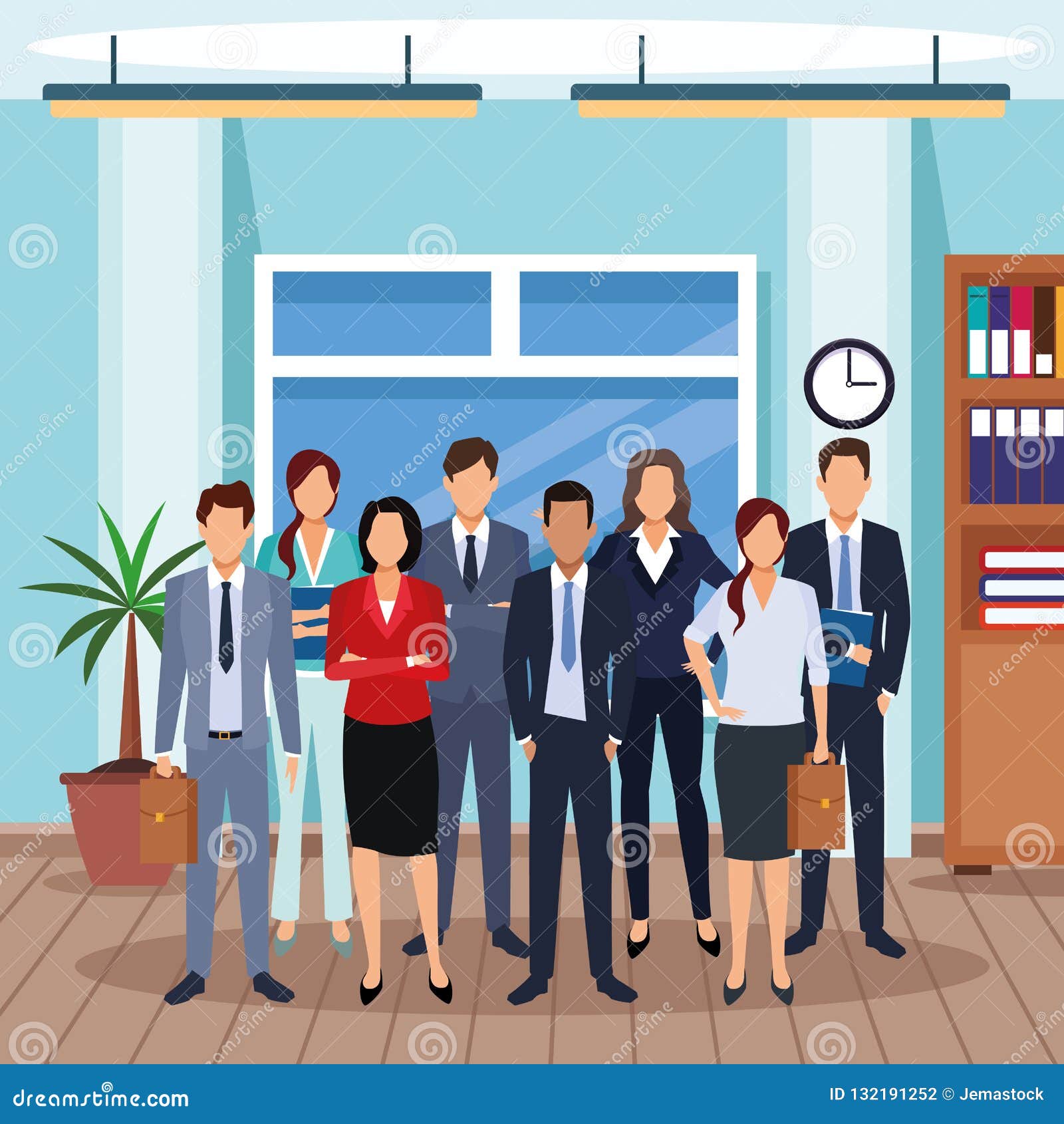 Executive men cartoon stock vector. Illustration of modern - 132191252