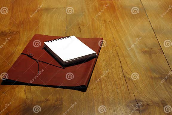 Executive notepad stock image. Image of leather, timber - 13979797