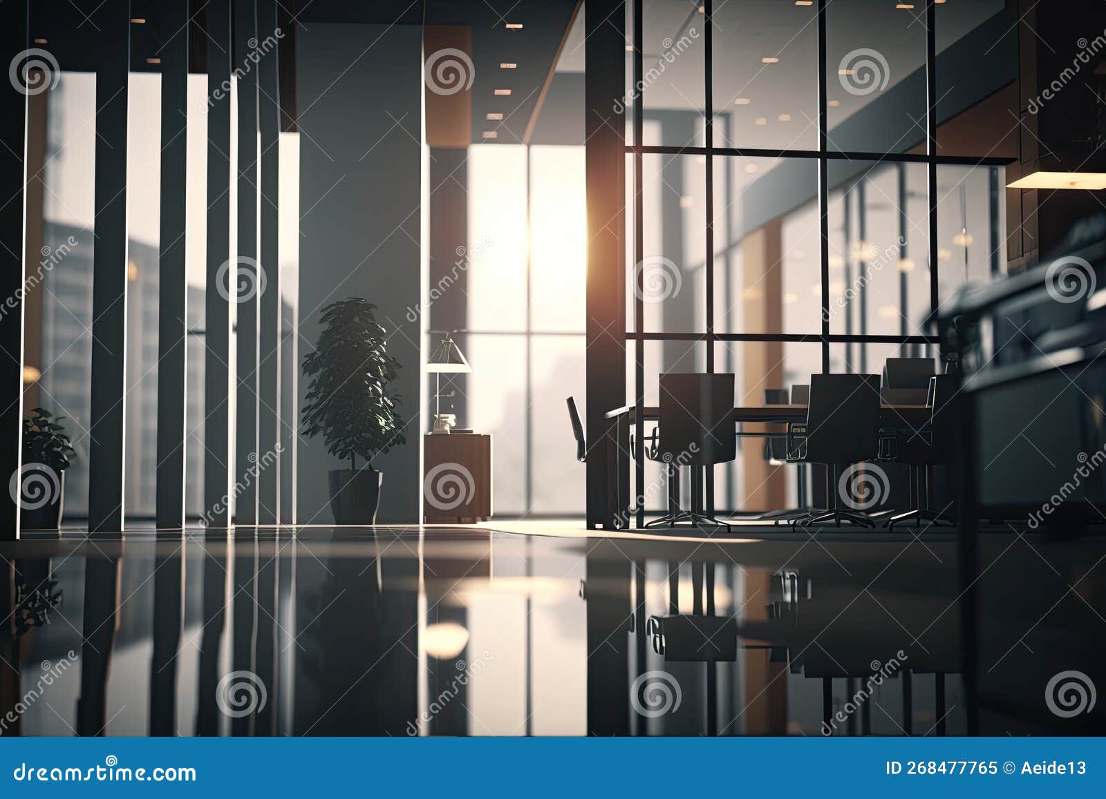 Executive Office Boardroom Interior, Highrise Building, Corporate ...