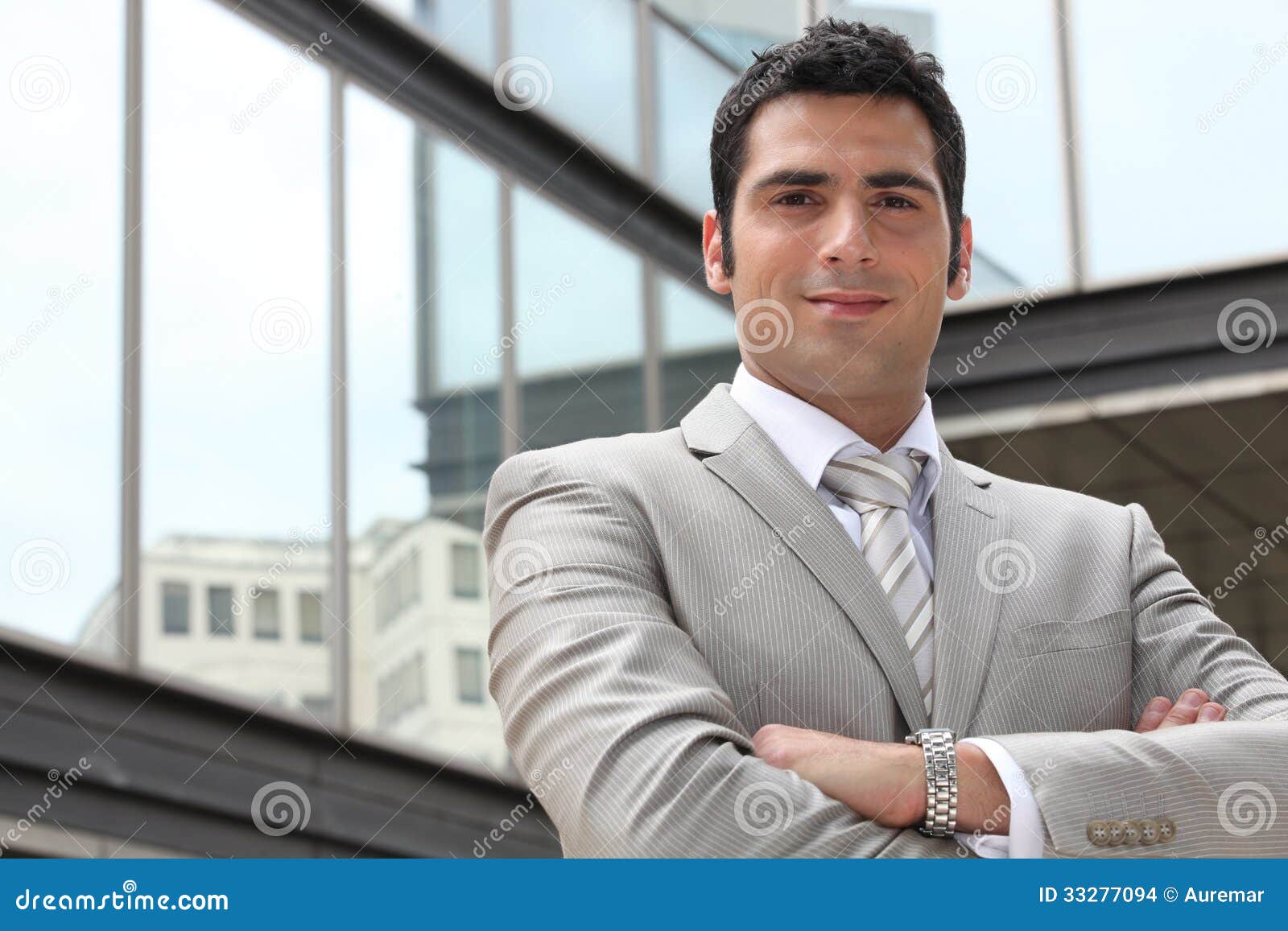 Executive Outside an Office Building Stock Photo - Image of corporate ...