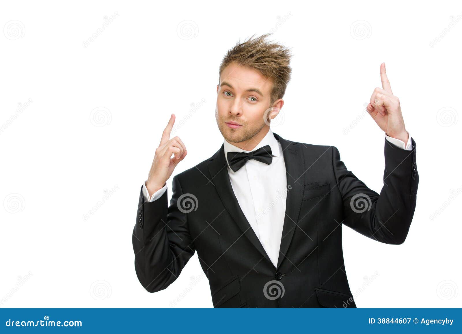 Executive Pointing Hand Gesture Stock Image - Image of leadership, hand ...