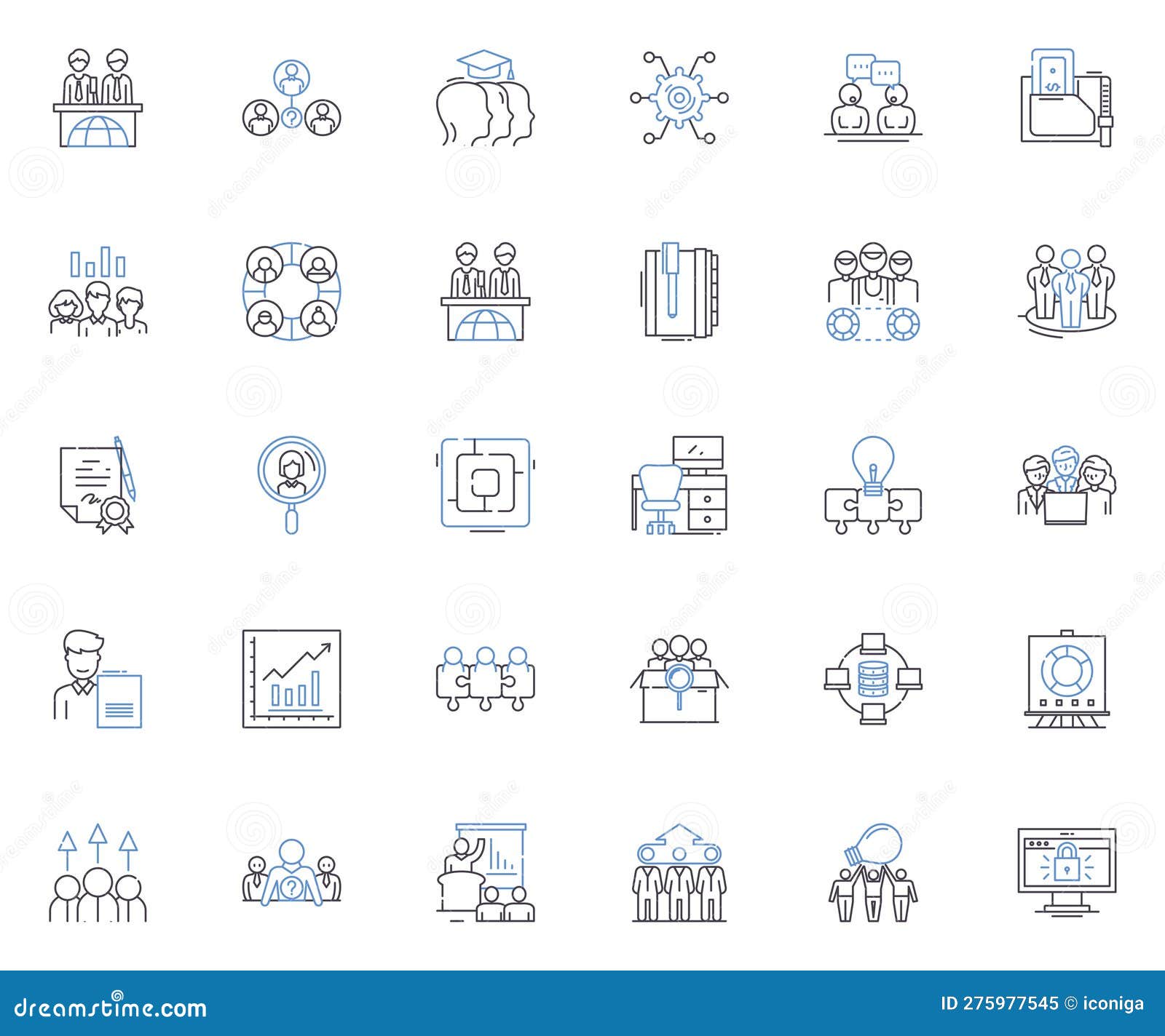 Executive Session Line Icons Collection. Confidentiality, Privacy ... Executive Session Line Icons Collection. Confidentiality, Privacy ...