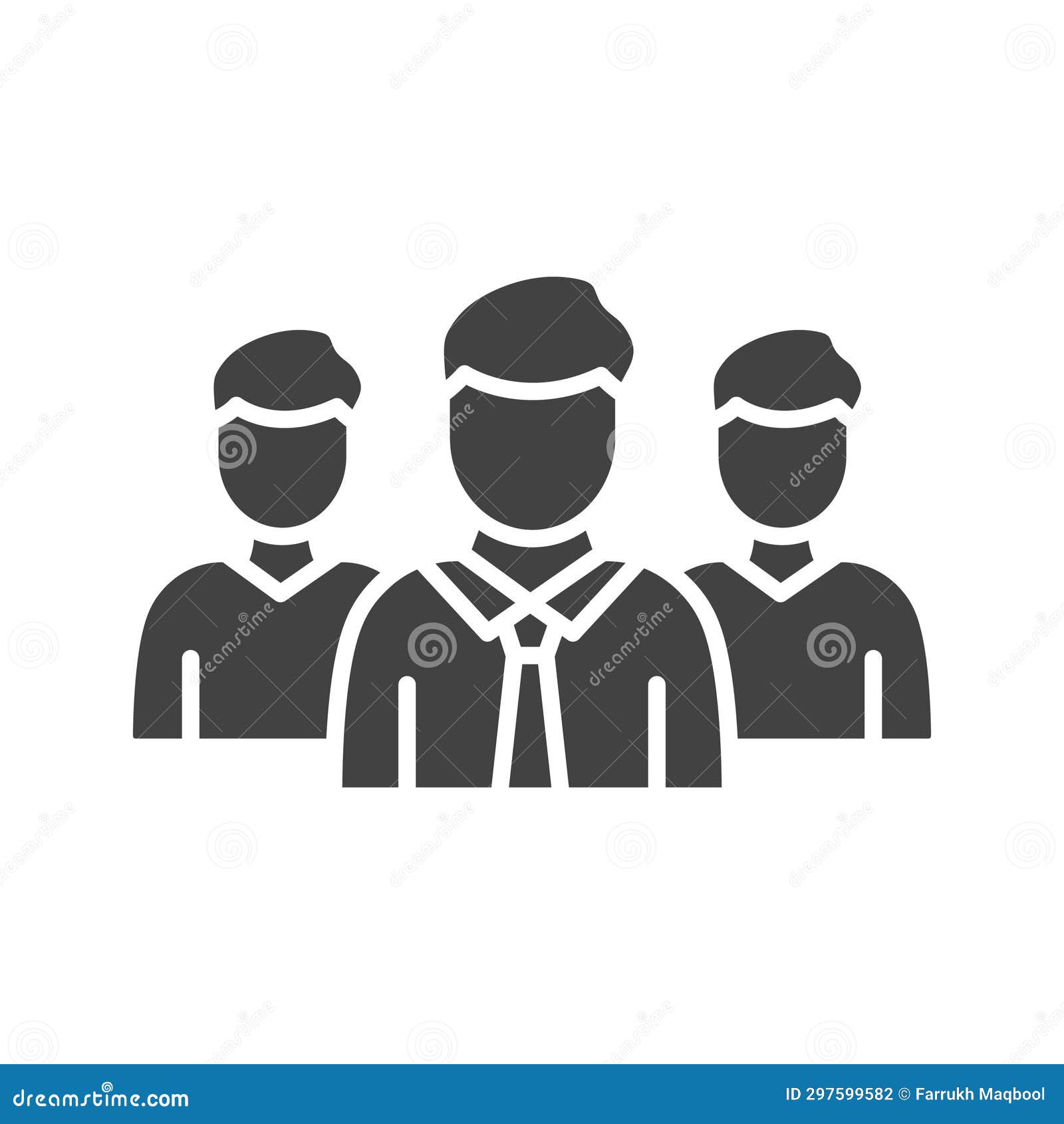 Executive Team Icon Vector Image. Stock Vector - Illustration of ...