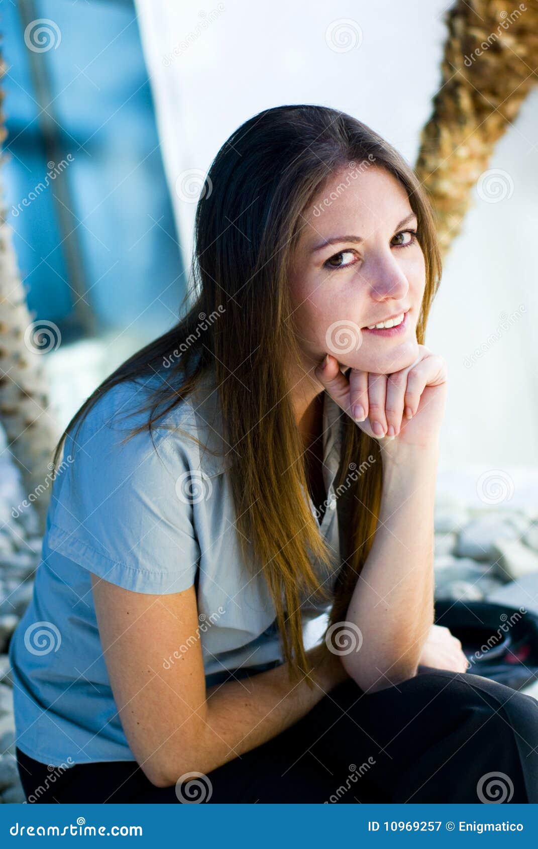 Executive thinking stock image. Image of working, businesswoman - 10969257