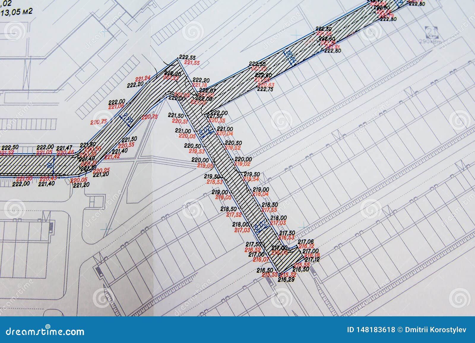Topographical Survey Of The Terrain By A Surveyor Royalty-Free Stock ...