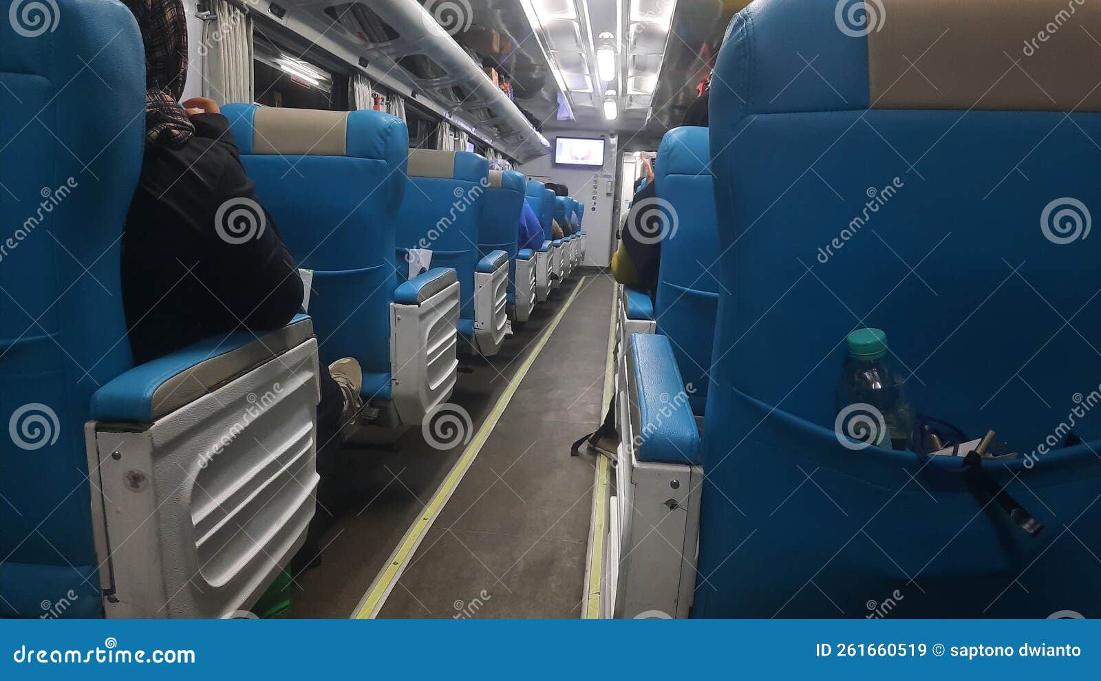 Executive train stock image. Image of passenger, chair - 261660519