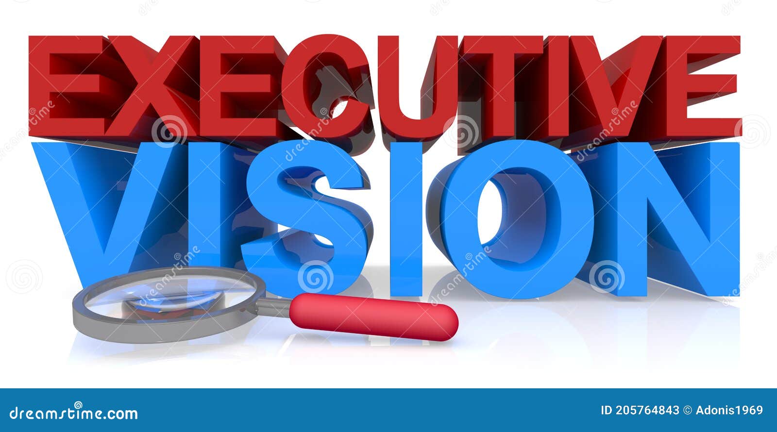 Executive vision on white stock illustration. Illustration of executive ...