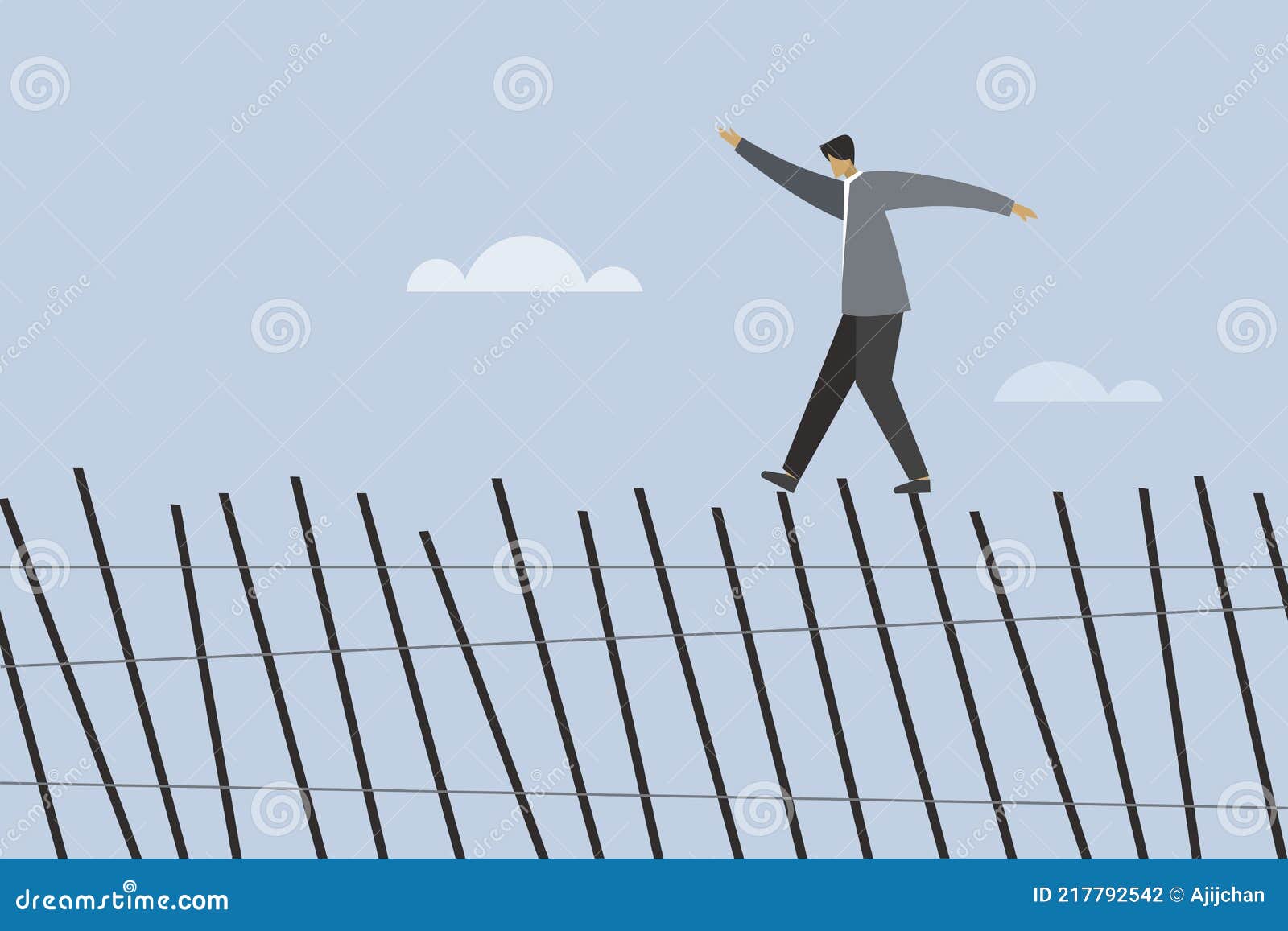 Collapsing Business Royalty-Free Stock Photo | CartoonDealer.com #2099139